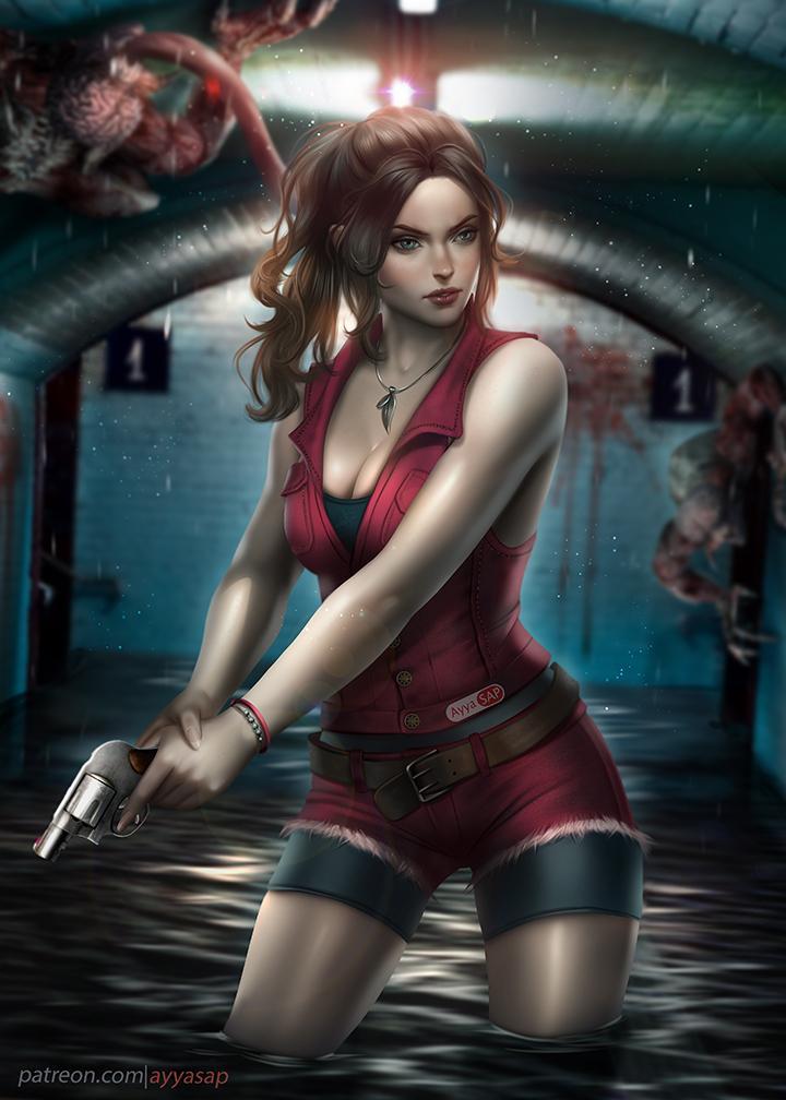 RE 2 Remake Classic Claire Fanart | Scrolller
