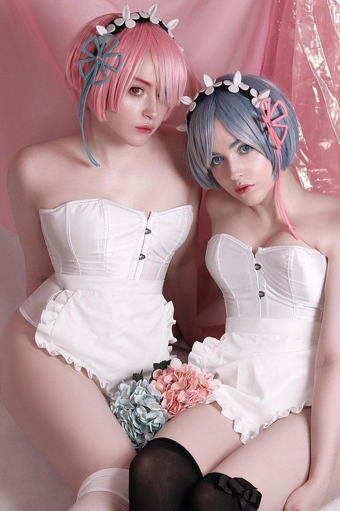 Re:Zero cosplay by BadTwinsClub (Feeri ang Kiri) | Scrolller