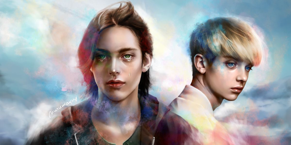 Realistic Eren and Armin | Art by ぬるま湯 | Scrolller