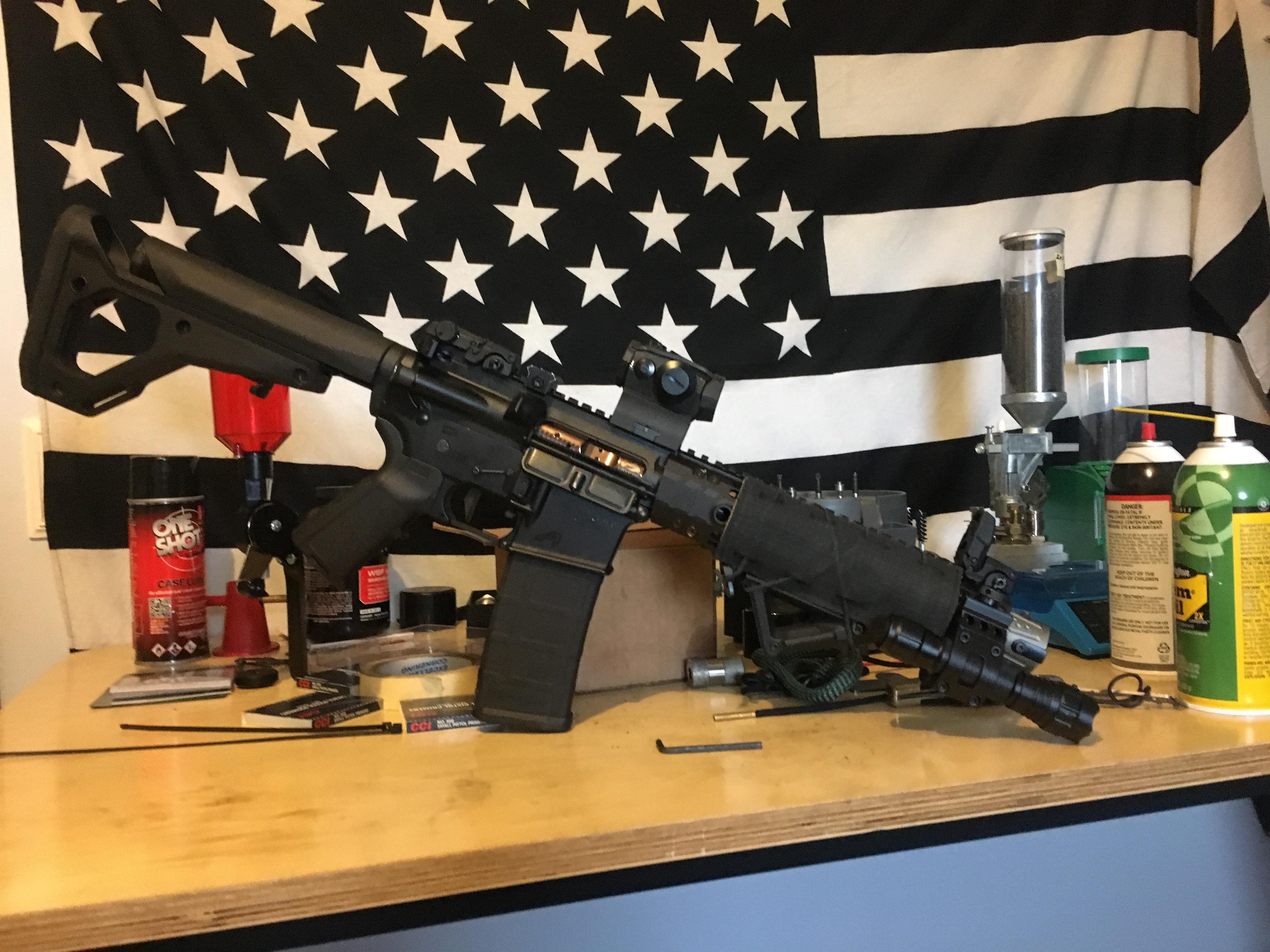 Recently revamped the blackout. Nevermind my mess of a reload bench. | Scrolller