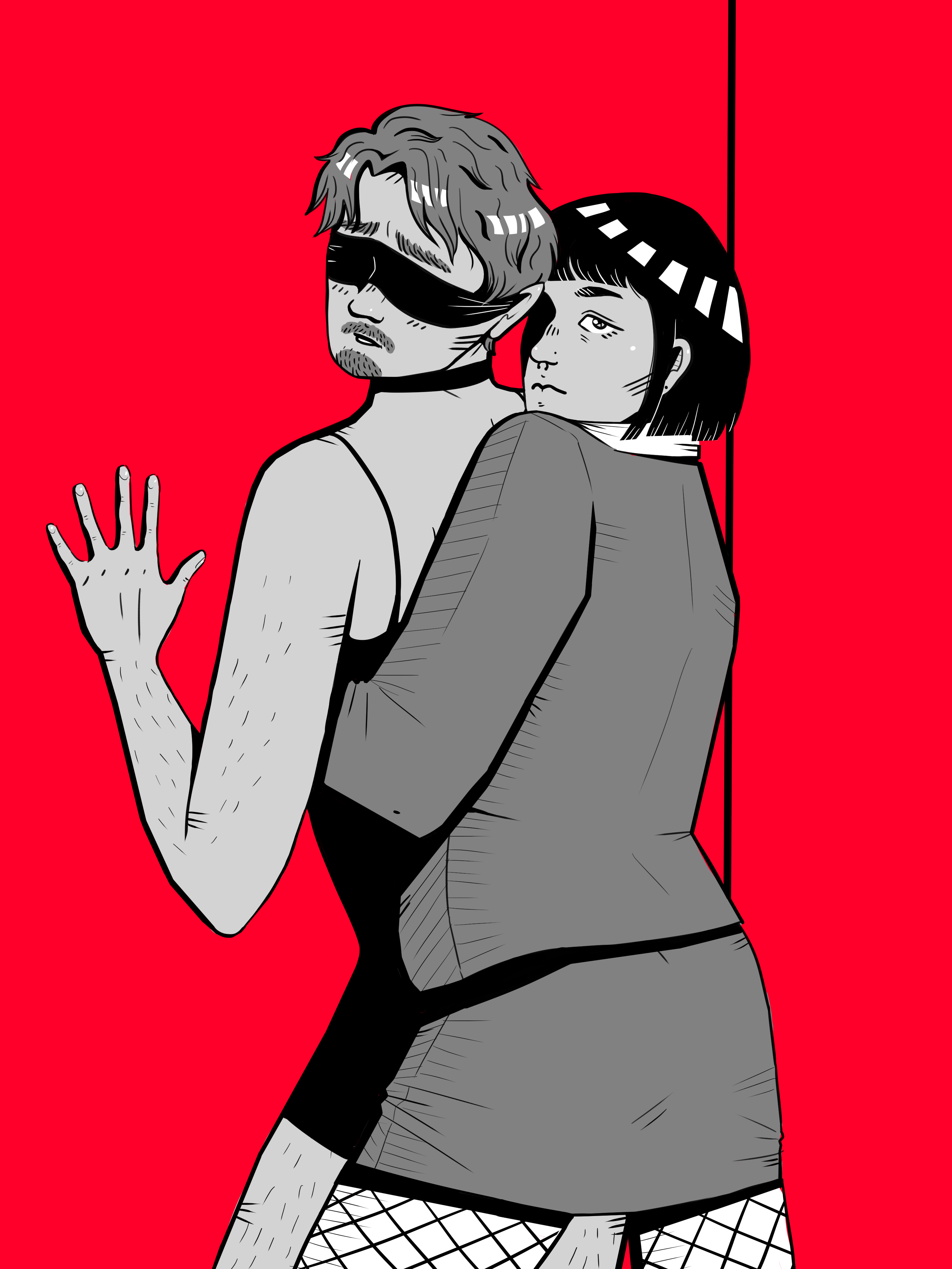 recently started making some role reversal inspired art of me and my bf