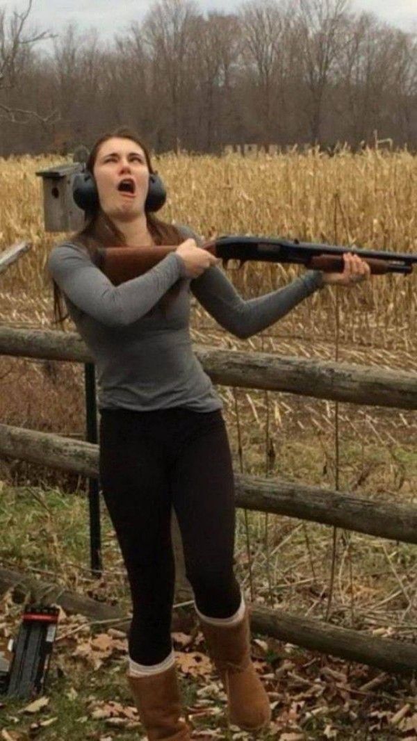 Recoil induced orgasm. | Scrolller