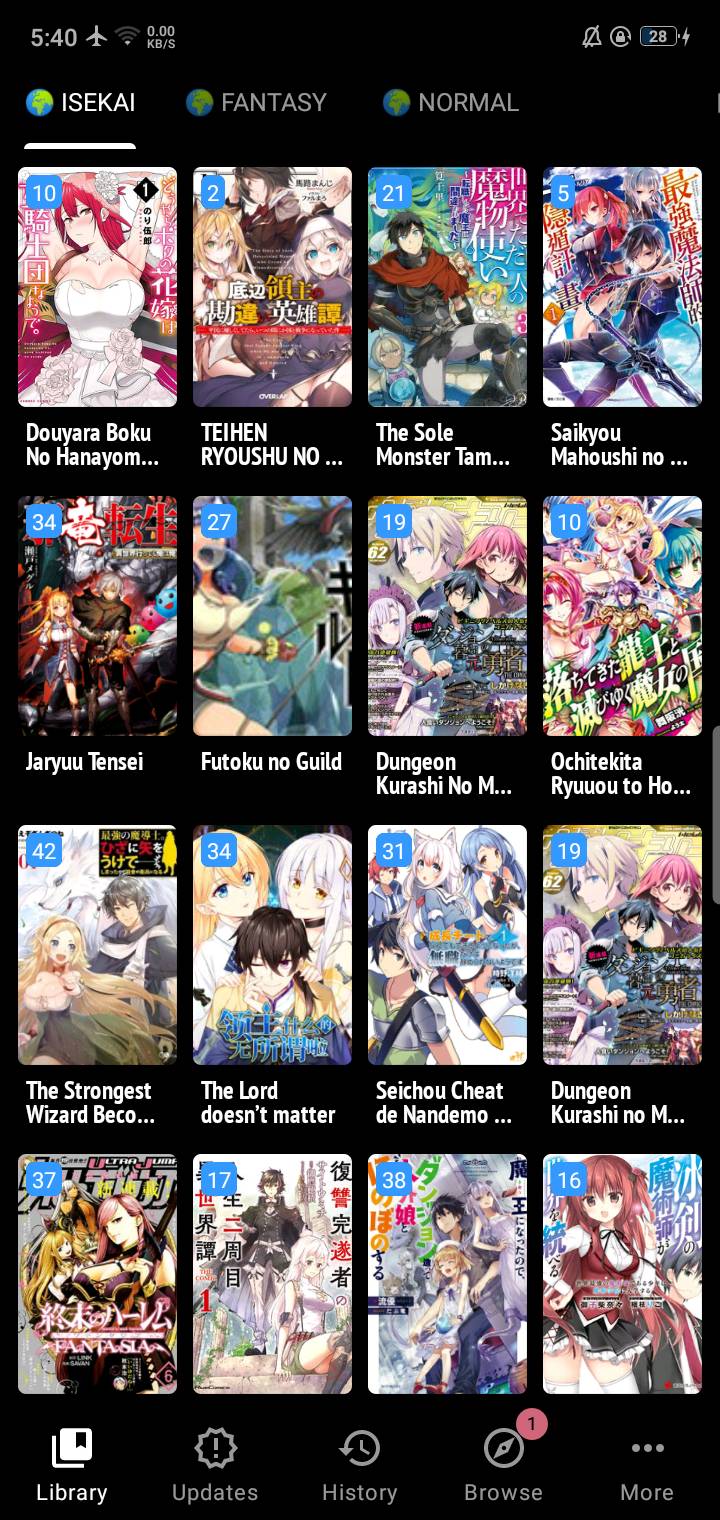 Recommendations Pls: ISEKAI with long Chapters (preferably harem) [App: Tachiyomi] | Scrolller