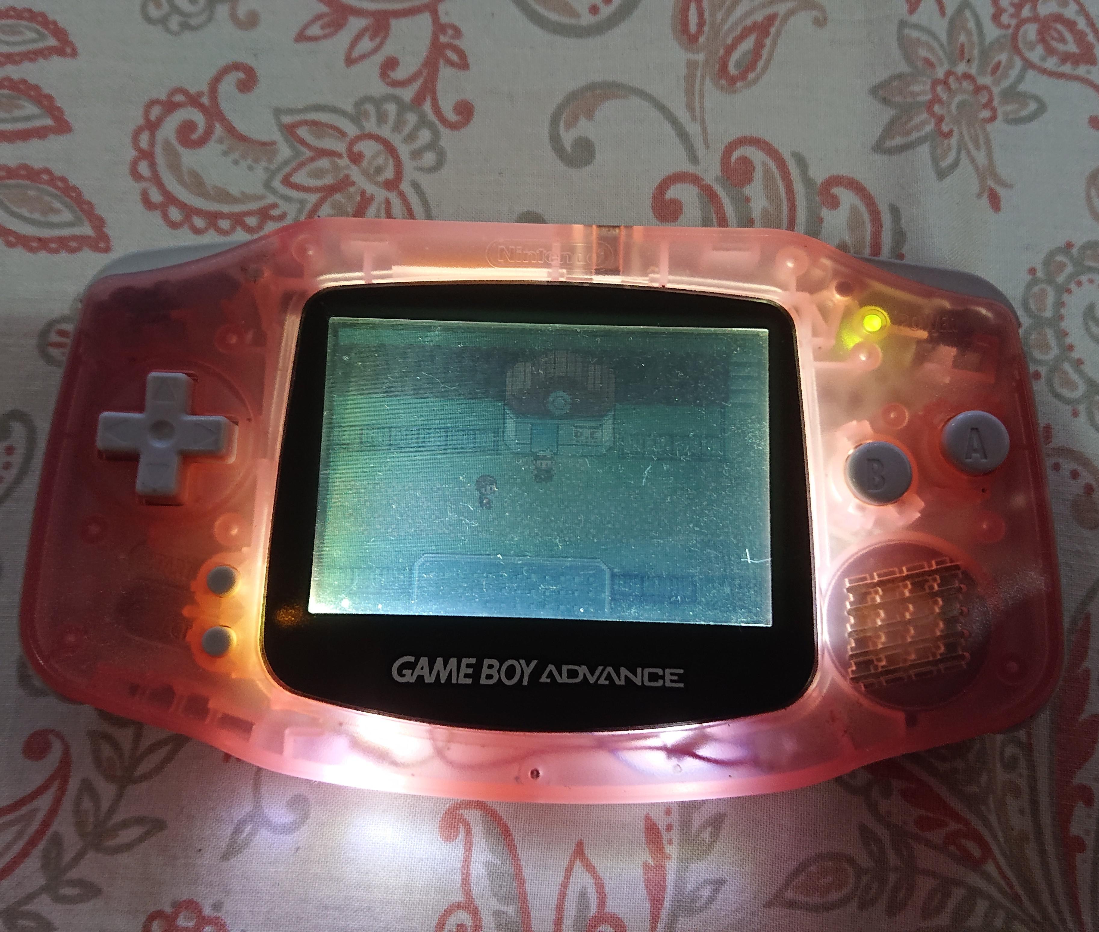 Recycled The Front Light From My Broken SP and Modded My Clear Sakura Orginal GBA | Scrolller