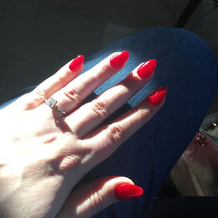 Red almond shape | Scrolller