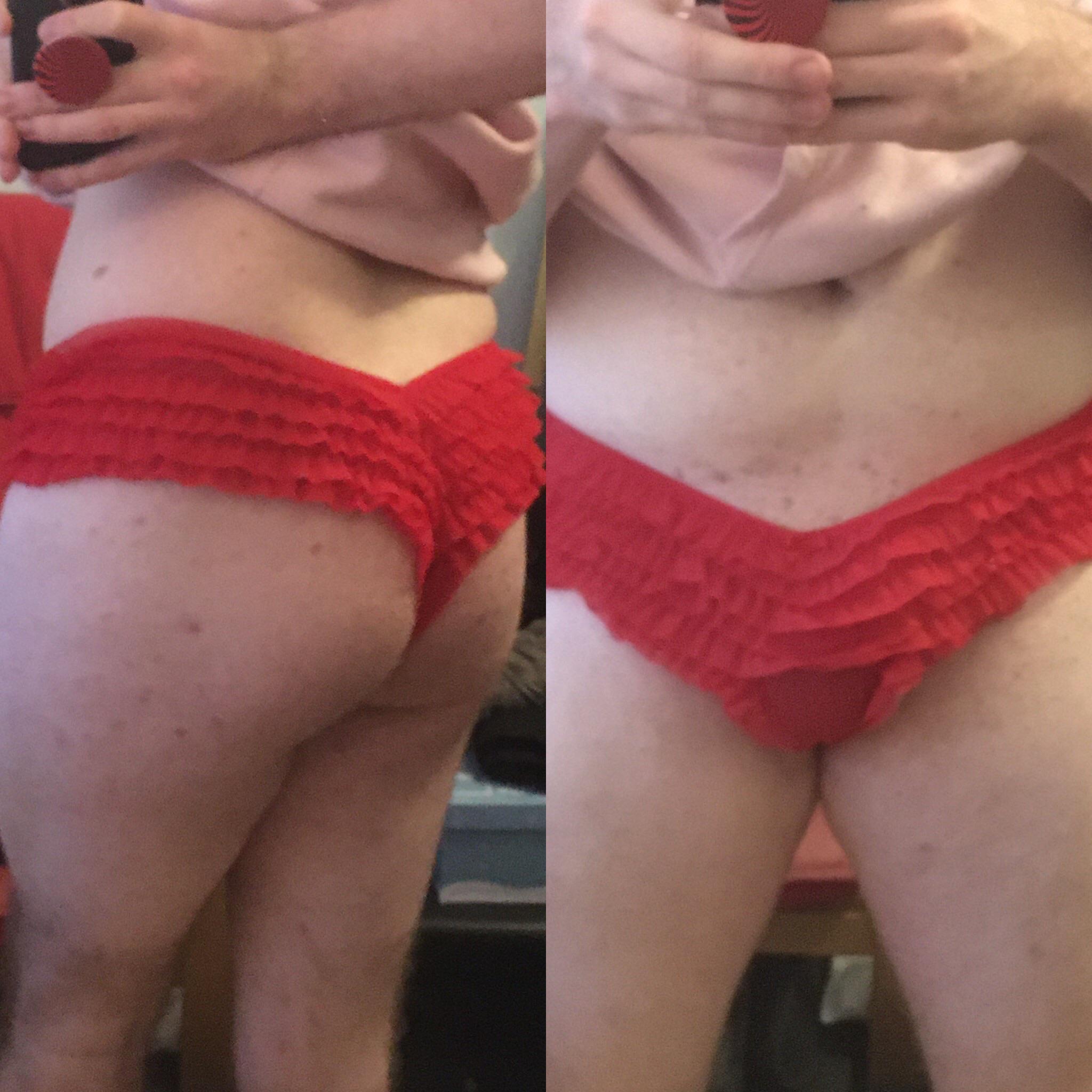 Red frilly knickers | Scrolller