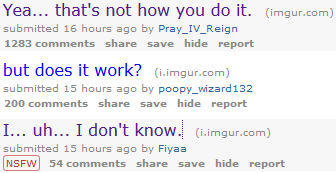 Reddit front page and perfect timing... | Scrolller