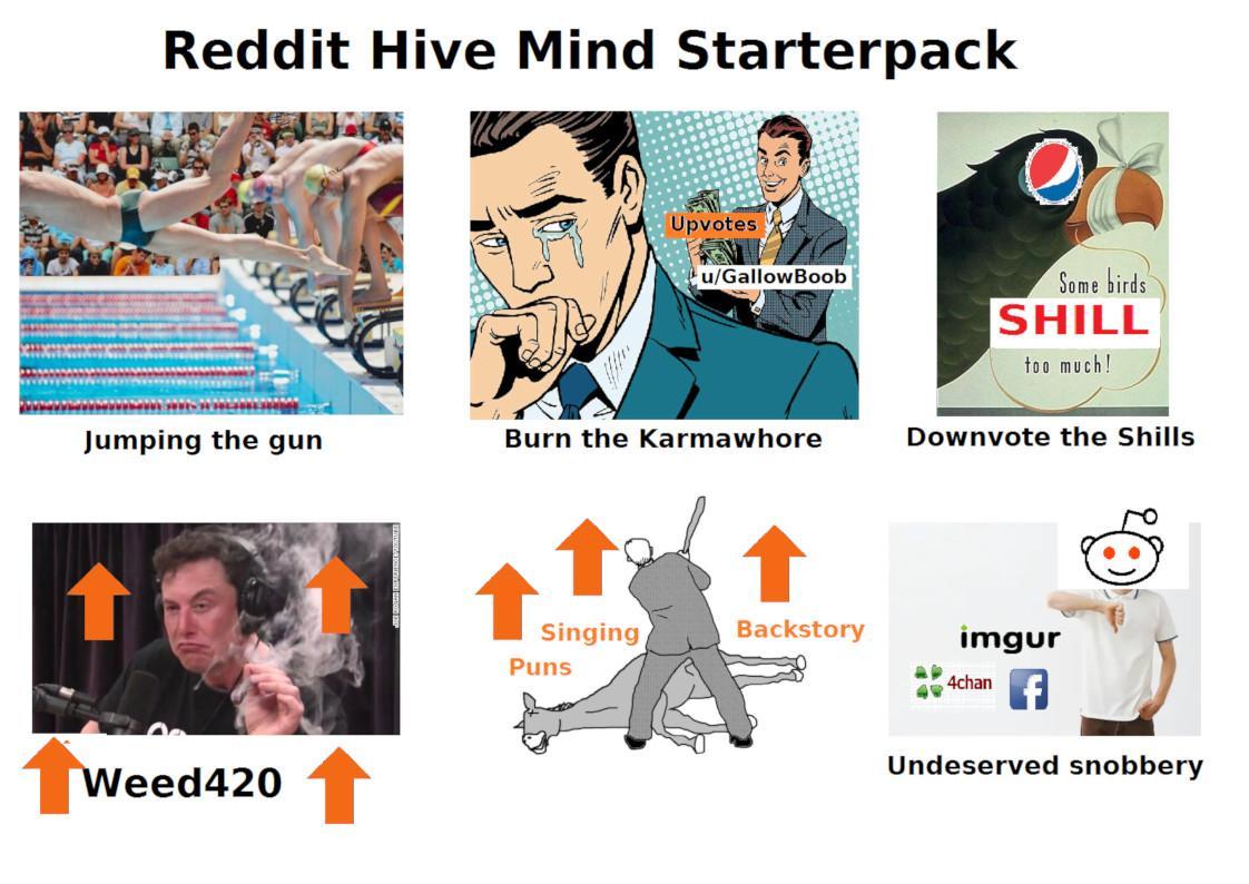 Reddit Hive Mind Starterpack | Scrolller
