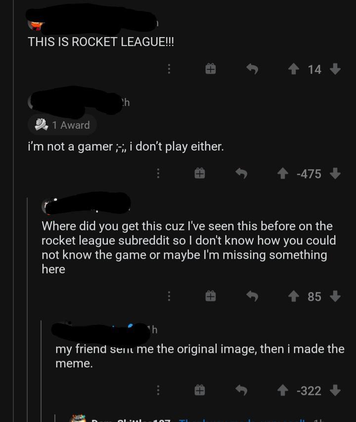 reddit hivemind downvoting someone's comment just because they're not a gamer | Scrolller
