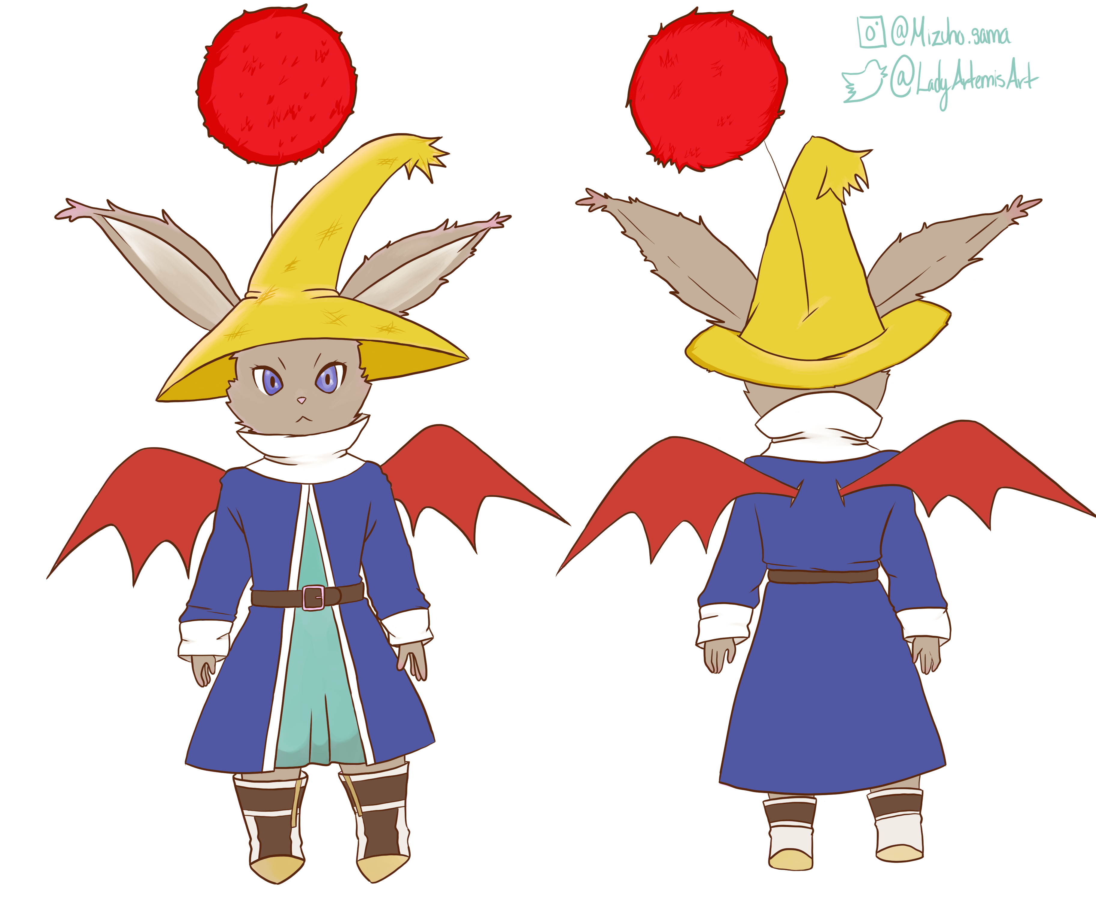 Redesign of Black Mage Moogle | Scrolller