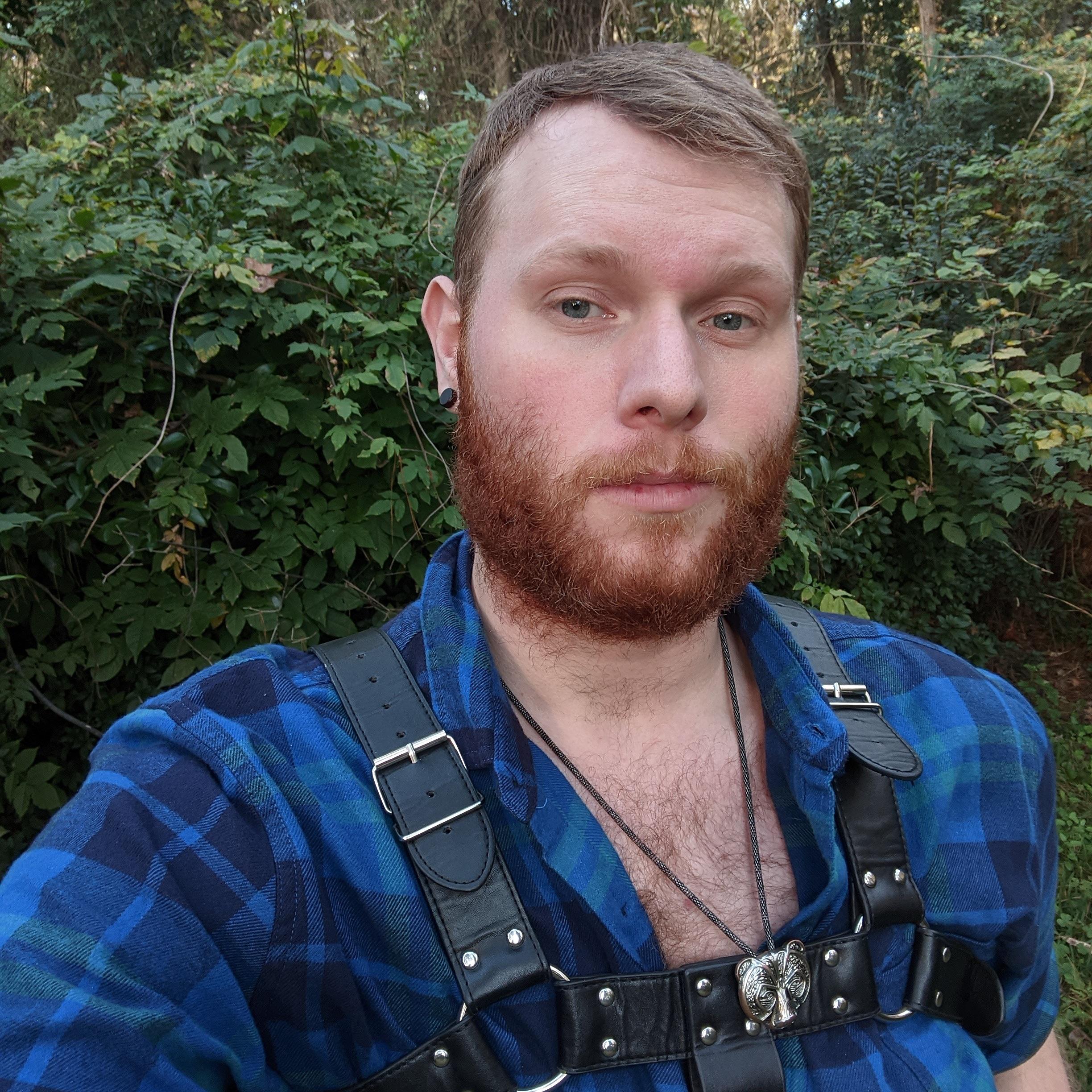 Redheaded Country Leather Bear | Scrolller