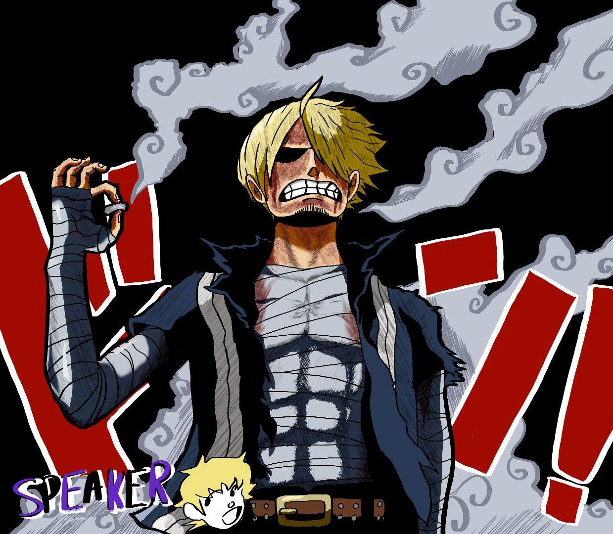 Redraw of a panel from Skypiea! | Scrolller