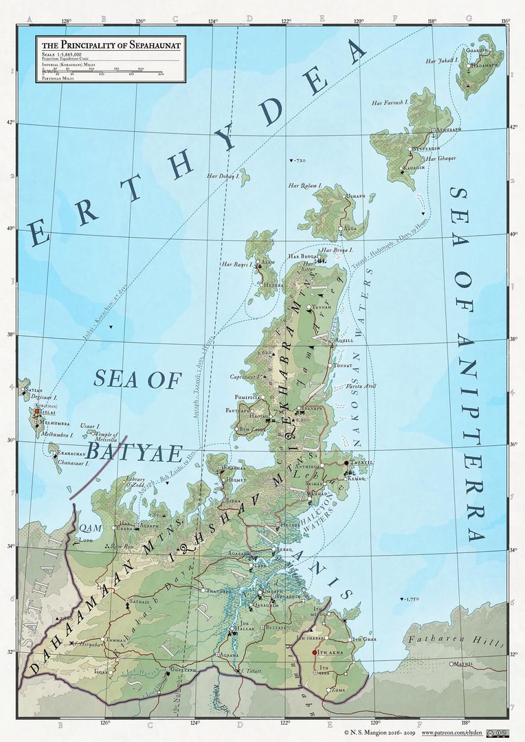 [Region Map] a map of the Principality of Sepahaunat | Scrolller
