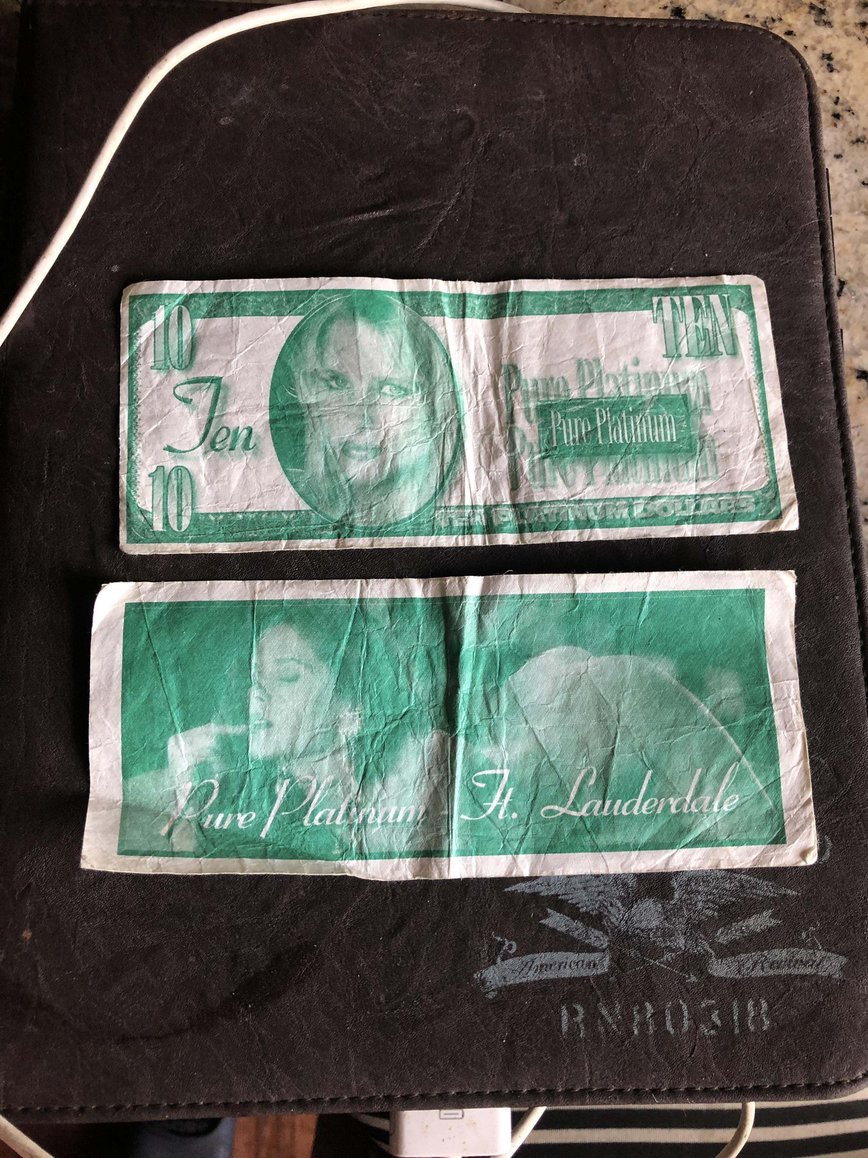 Relic from the past, Pure Platinum dollars, Oakland Park, FL, now closed. Gone forever. | Scrolller