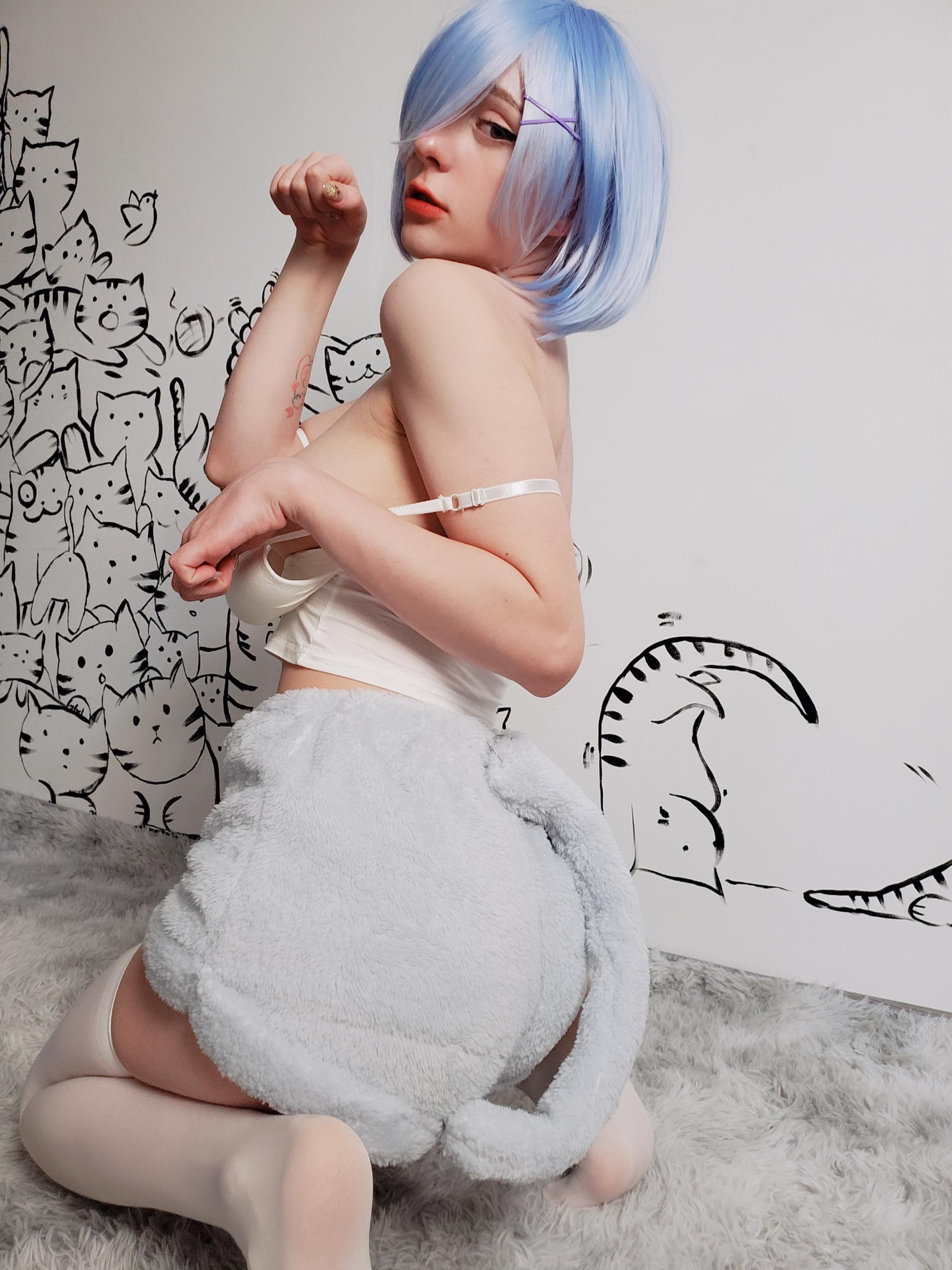 Rem Kitty (by Tulpina) [Re:Zero] [OC] | Scrolller