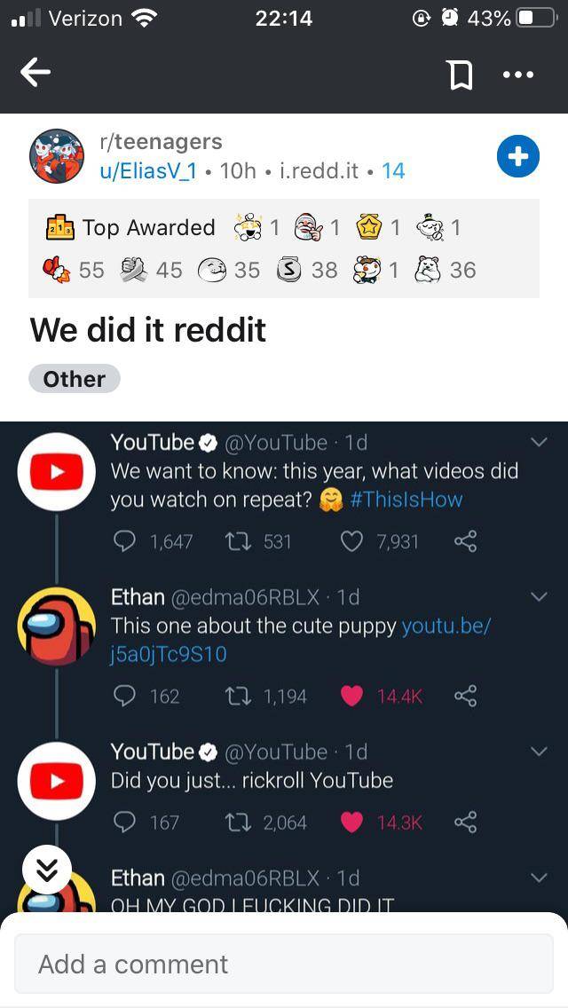 Remember “we did it reddit”? | Scrolller