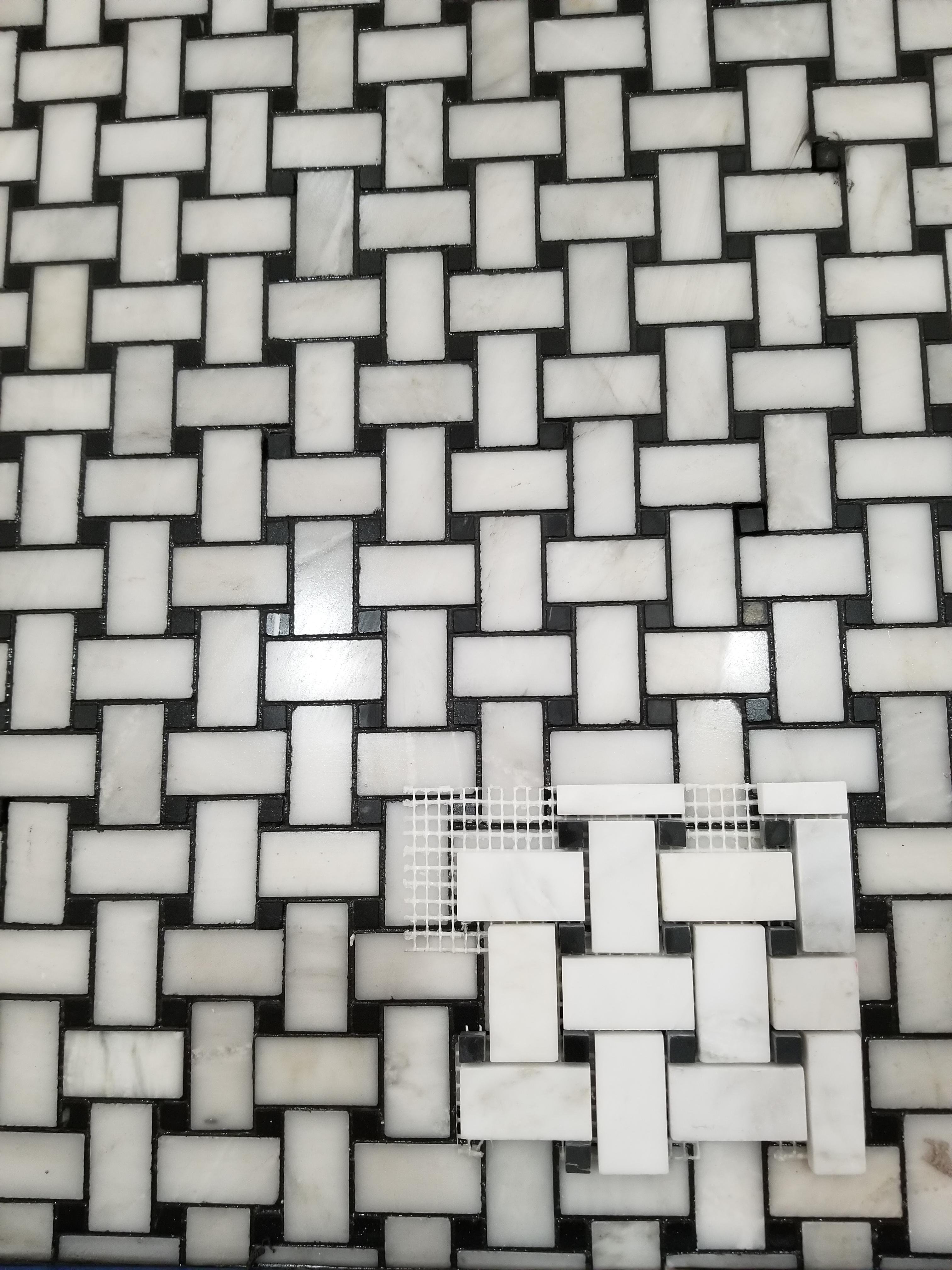 Remove black grout stain from marble? | Scrolller