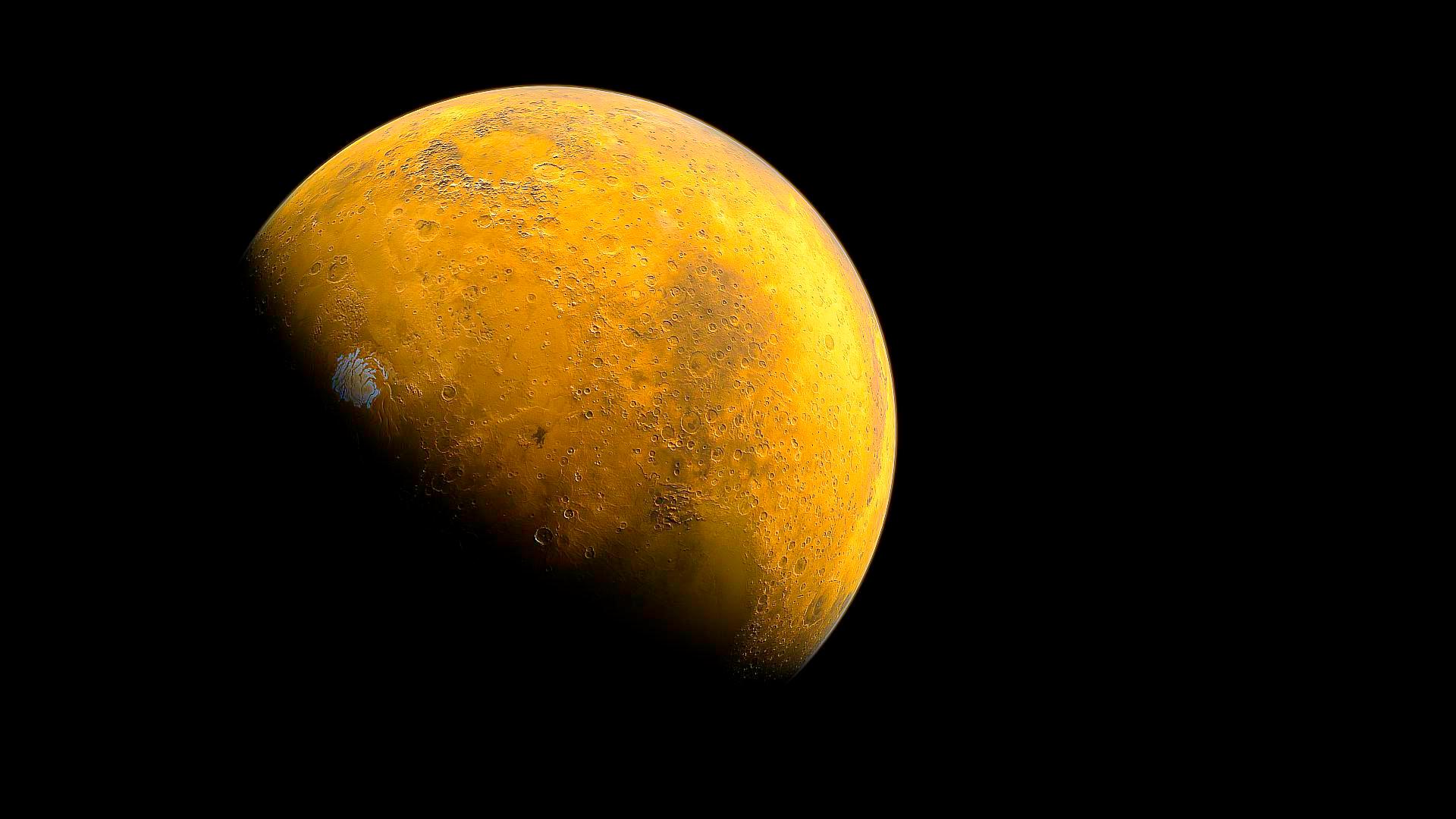 Render of mars I have done cause I'm bored and stuck in quarantine and need a method to practice ...