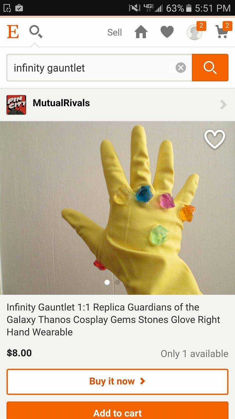 "Replica" Infinity Gauntlet | Scrolller