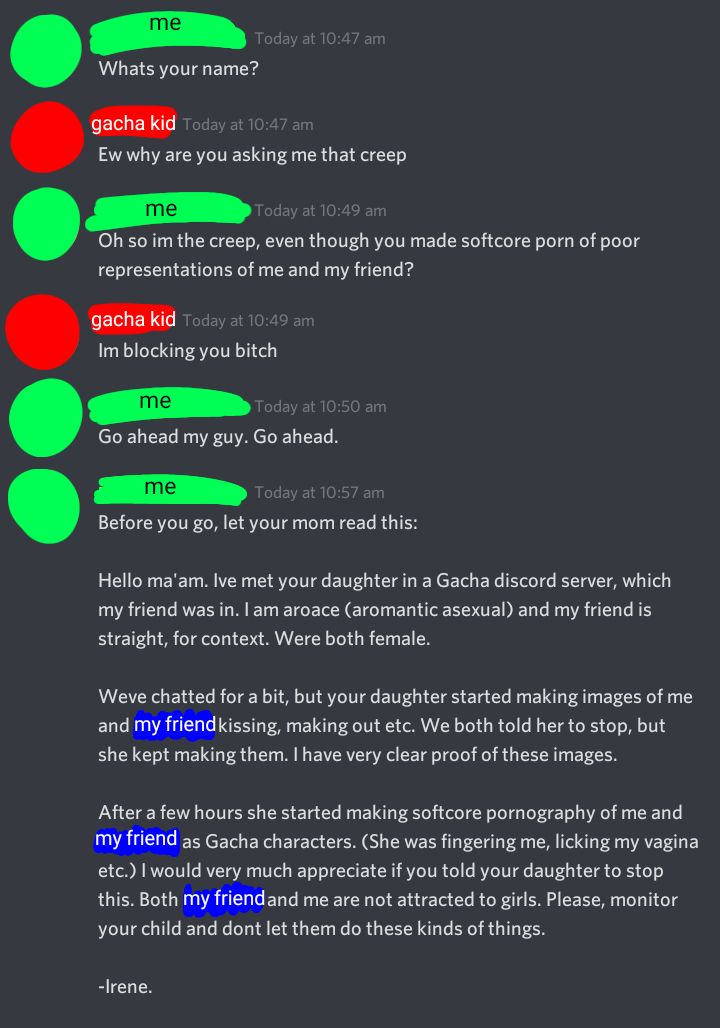 (repost to censor name) Update 3: she wont respond, but i hope her parents saw this. | Scrolller