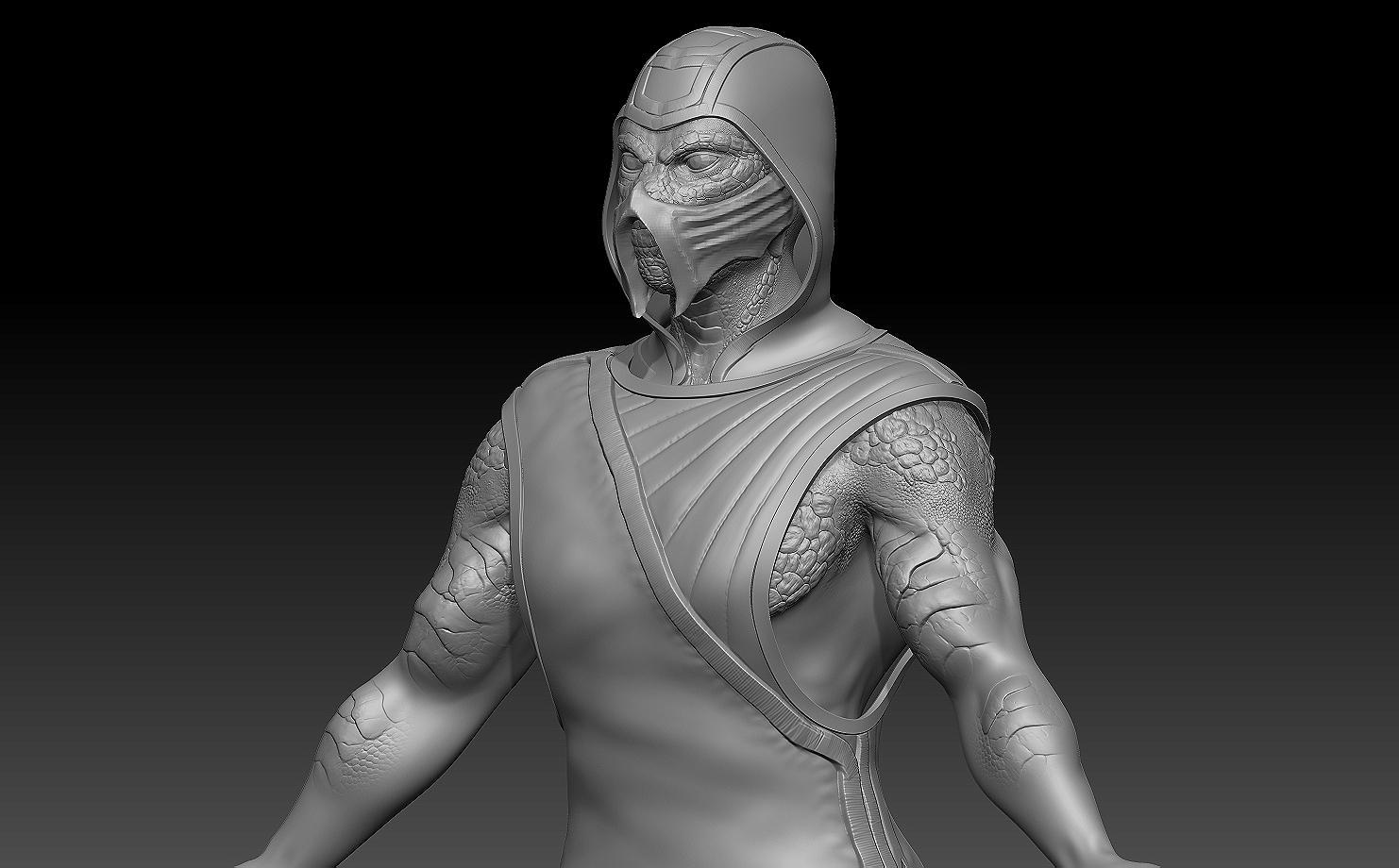 Reptile [3D sculpt work in progress] | Scrolller