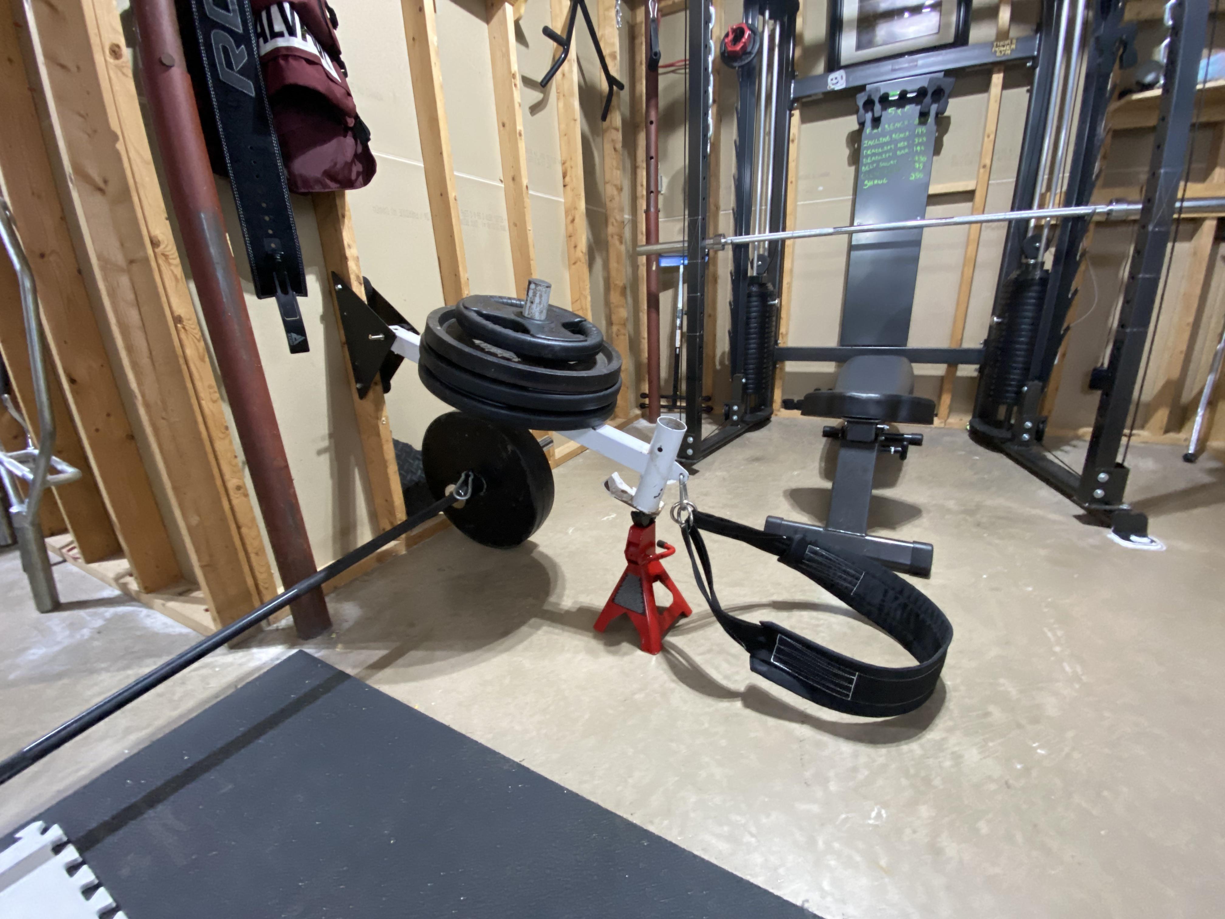 Repurposed my old sled into a belt squat | Scrolller