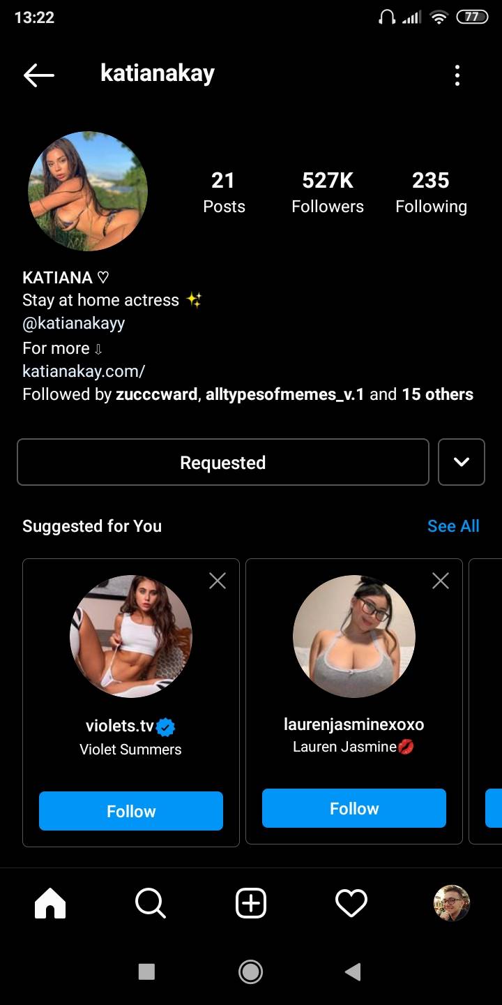 Request for Katiana Kay | Scrolller