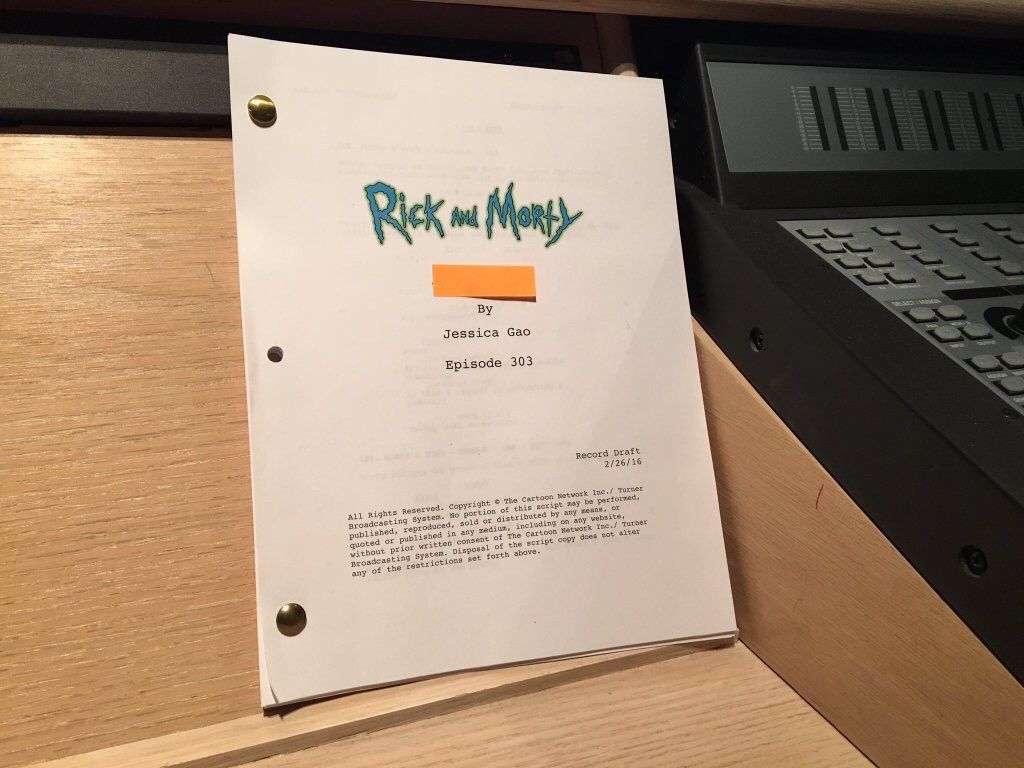 [Request] See through first page of Rick and Morty script. | Scrolller