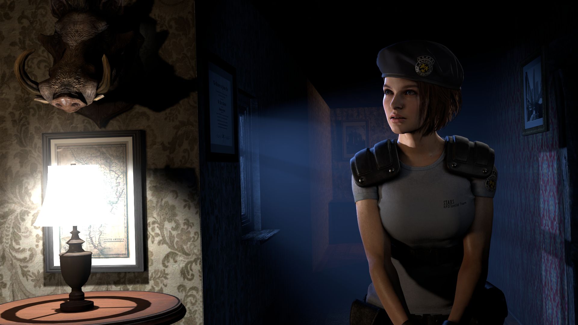 Resident Evil 1 Remake - Mansion Hallway (SFM) | Scrolller