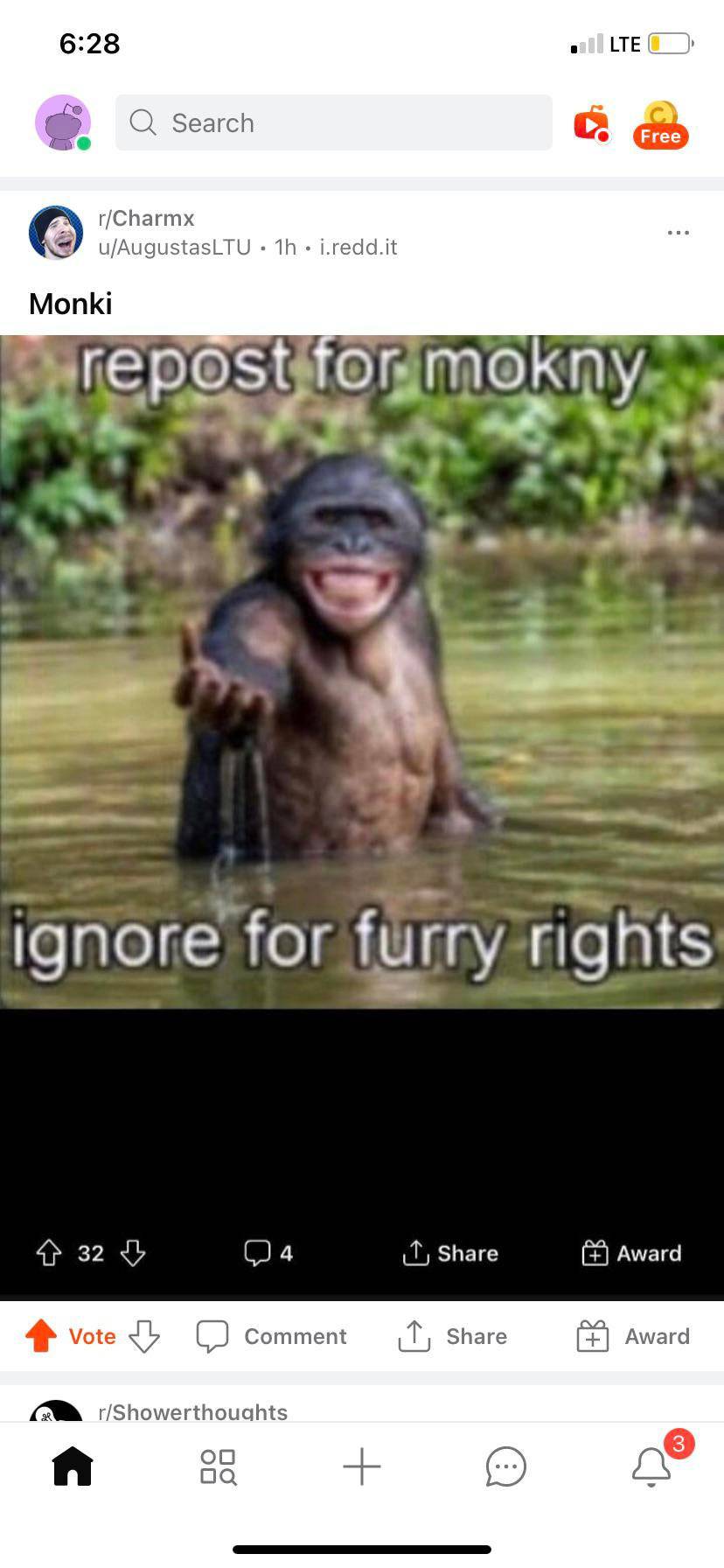 Return to monke or people will have the right to go to other animals. | Scrolller