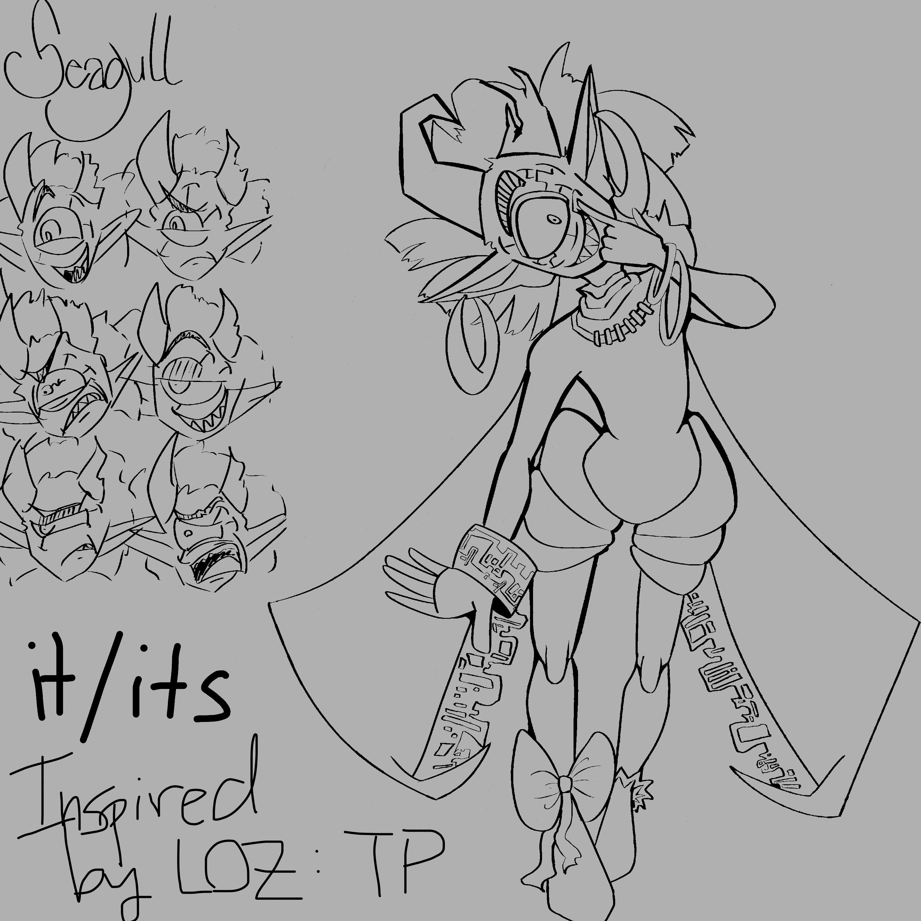 (Reupload: I fixed the bg!) My OC Seagull seems to fit the voidpunk vibe, so I figured I’d post ...