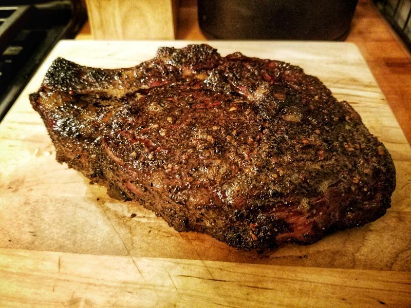 Reverse seared bone-in ribeye on Pit Boss Classic | Scrolller