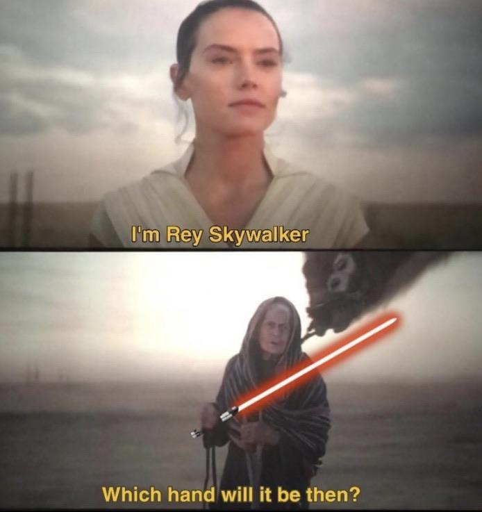 Rey NotSkywalker meme | Scrolller