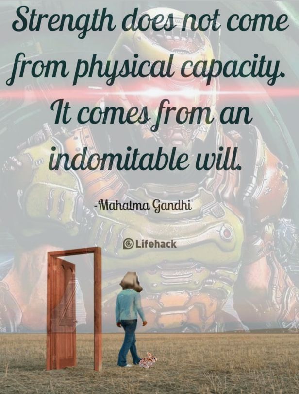 "RIP AND TEAR" -Gandhi? | Scrolller