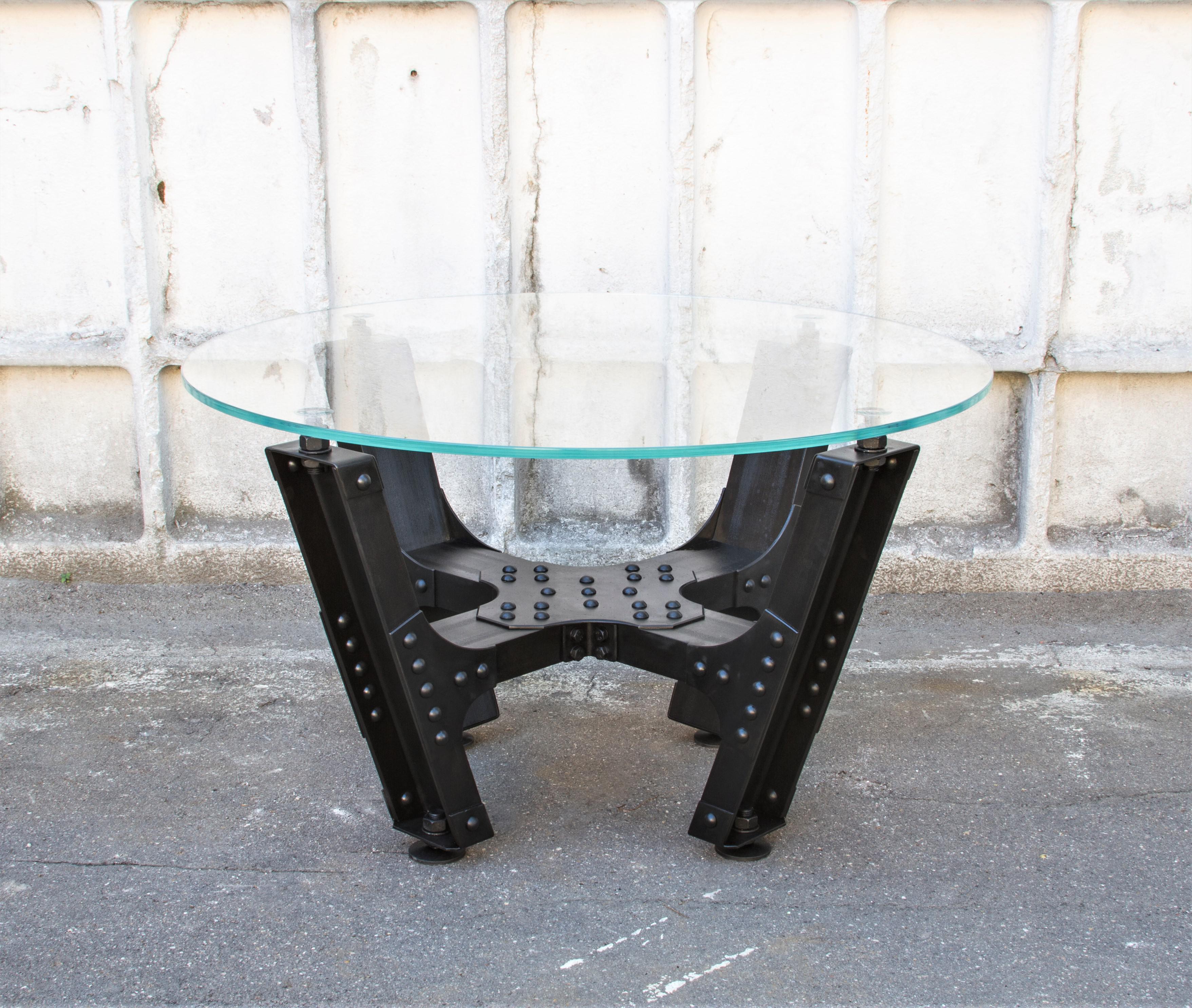 Riveted coffee table. My work. 2018 | Scrolller