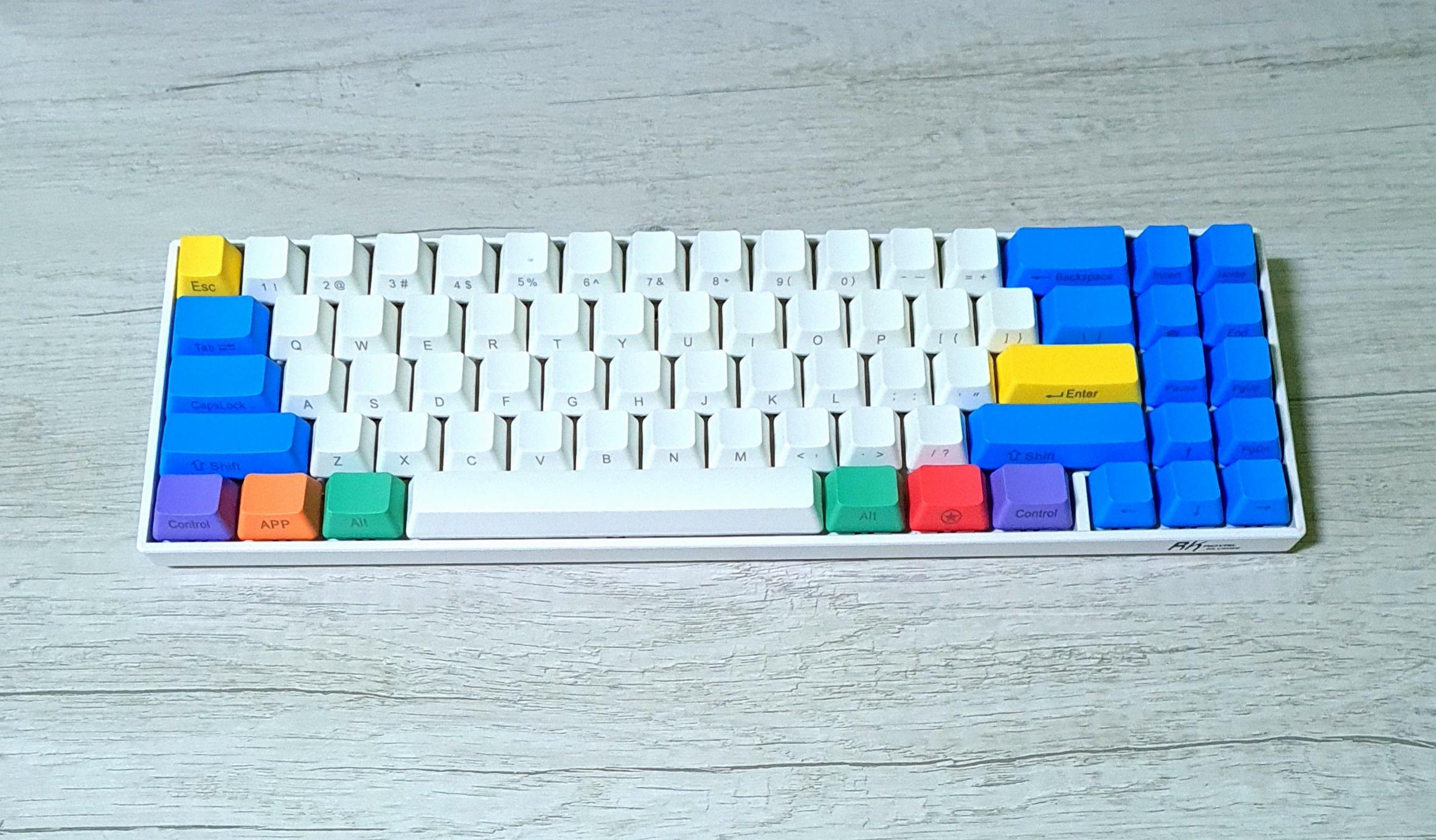 RK71 with side-printed PBT keycaps | Scrolller