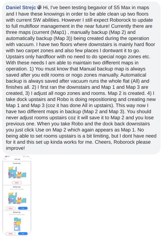 Roborock S4 Multiple floors/maps explained | Scrolller