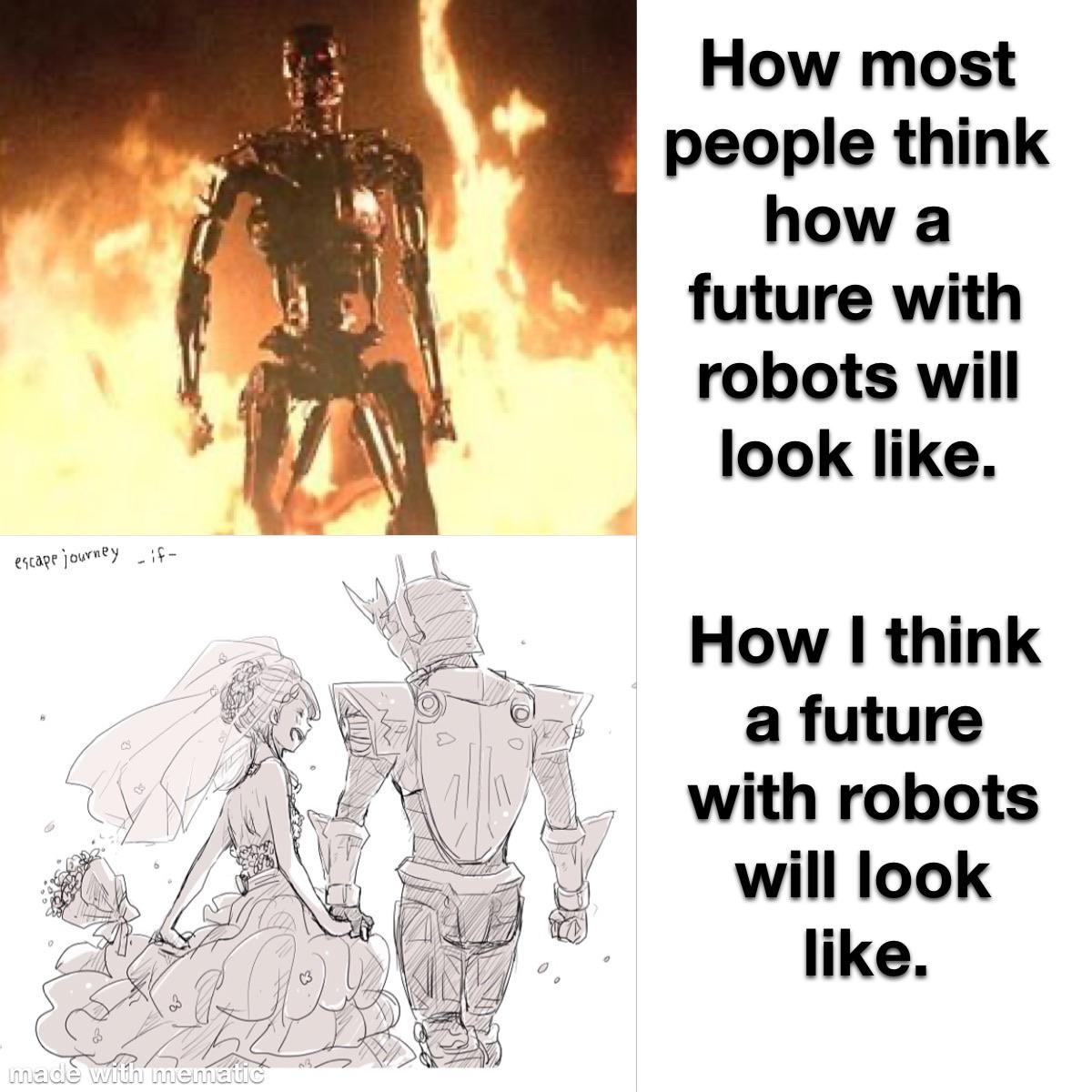 Robot marriage > Robot apocalypse | Scrolller