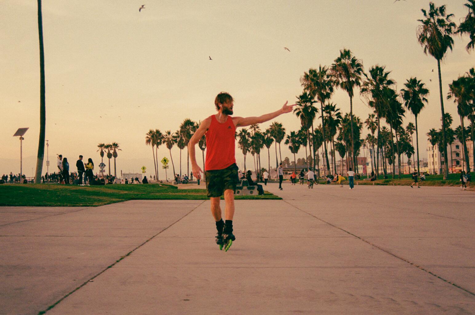 Rollerblader at Venice Beach , LA | Scrolller