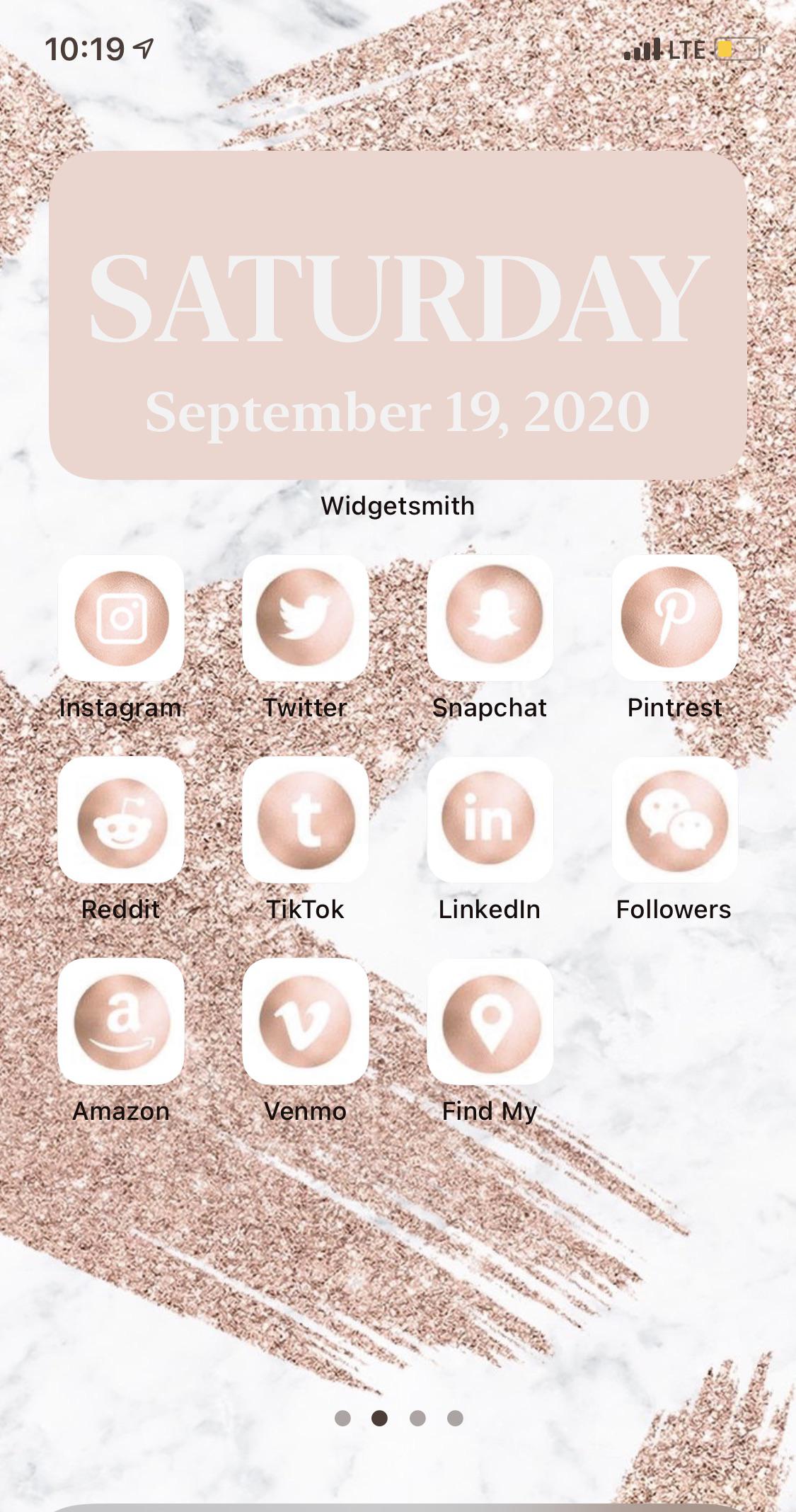 Rose Gold Home Screen | Scrolller