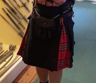 Royal Stewart tartan with mostly black panels | Scrolller