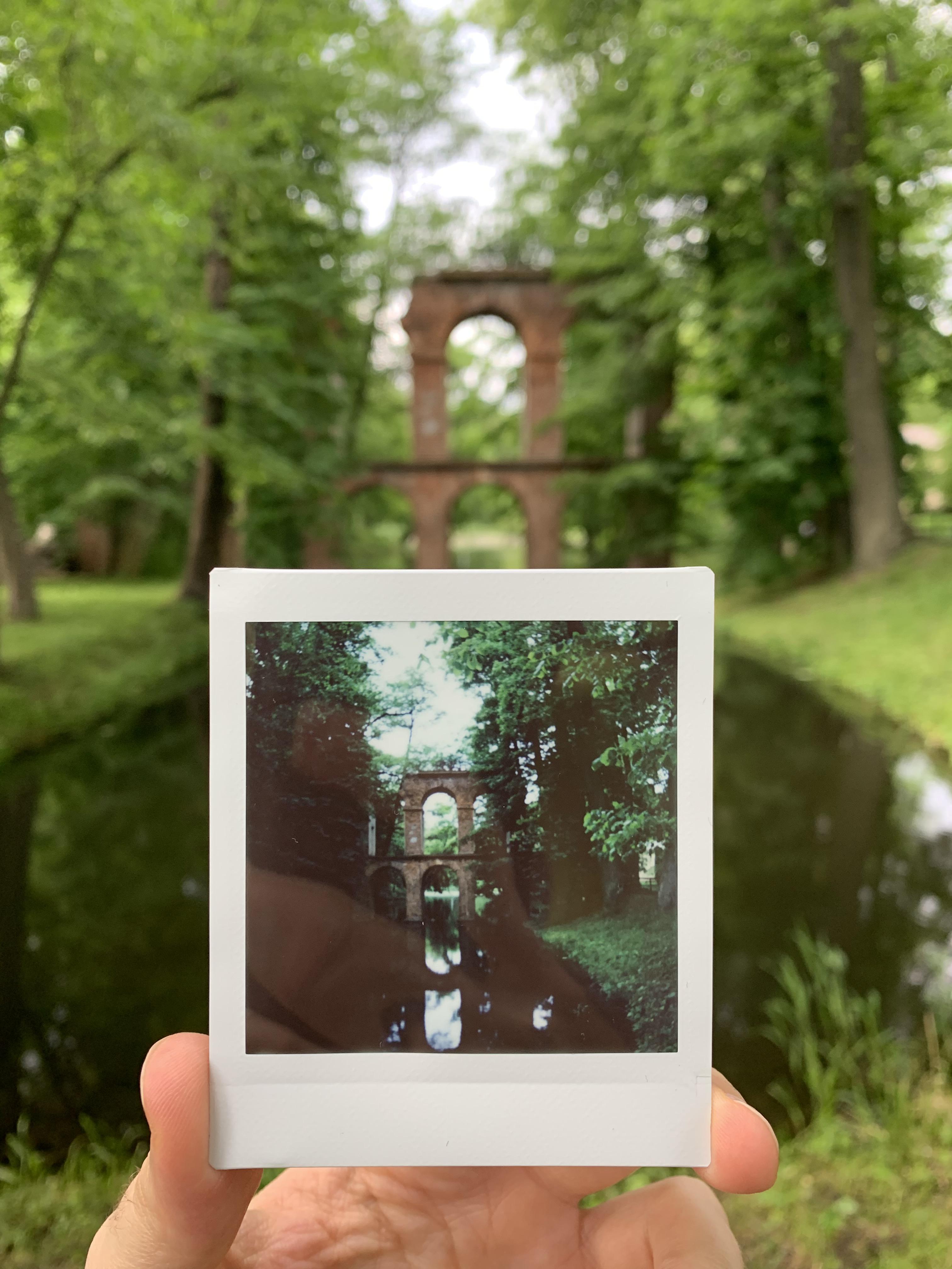 Ruins in the park. Instax SQ6 | Scrolller