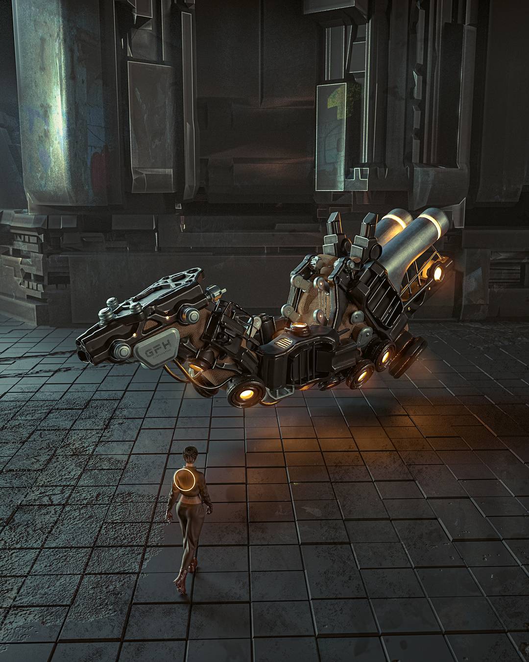 Ryder - Made in Oculus Medium and rendered in Cinema 4D | Scrolller