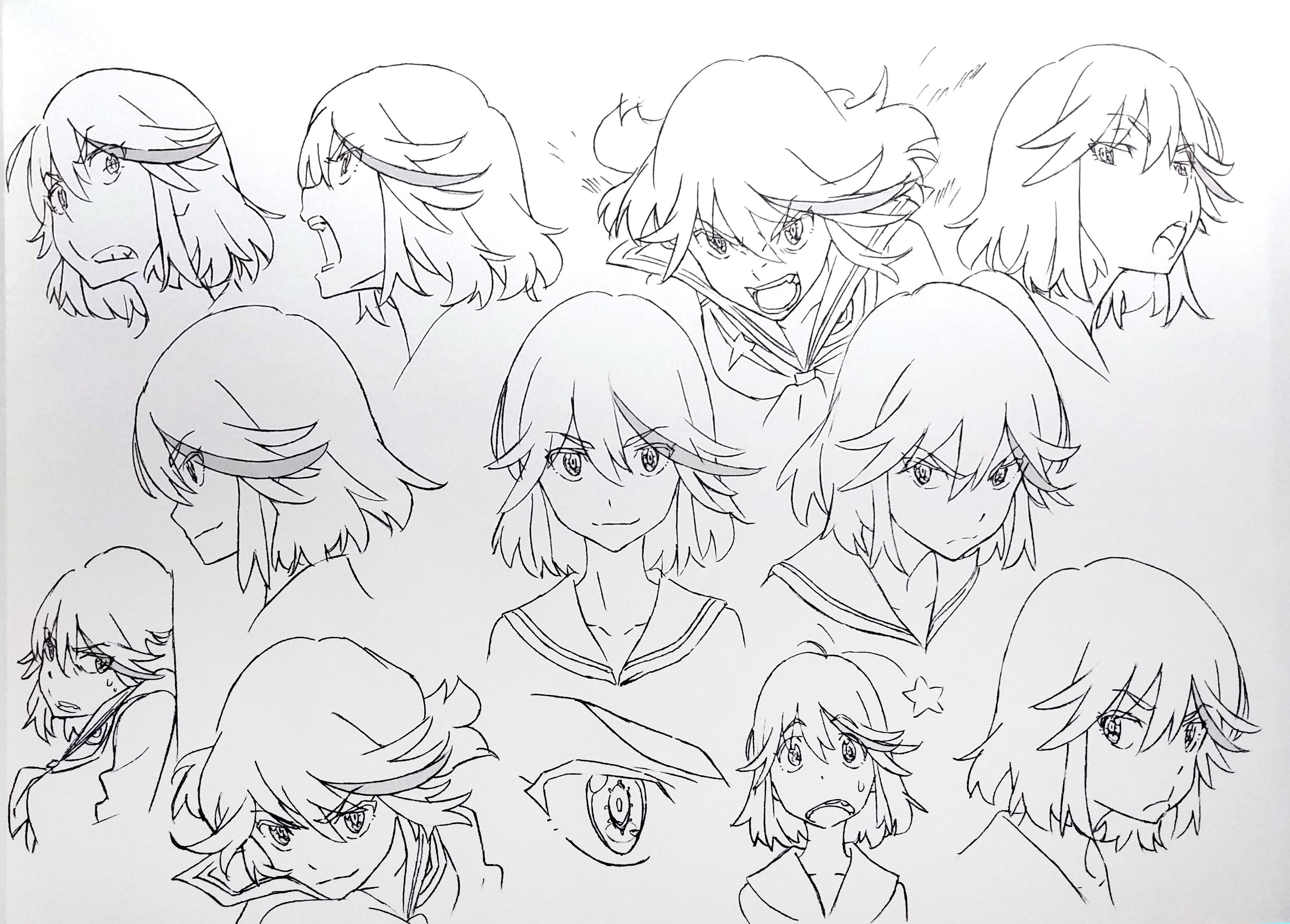 Ryuko Matoi : Emotion Reference Sheet | Scrolller