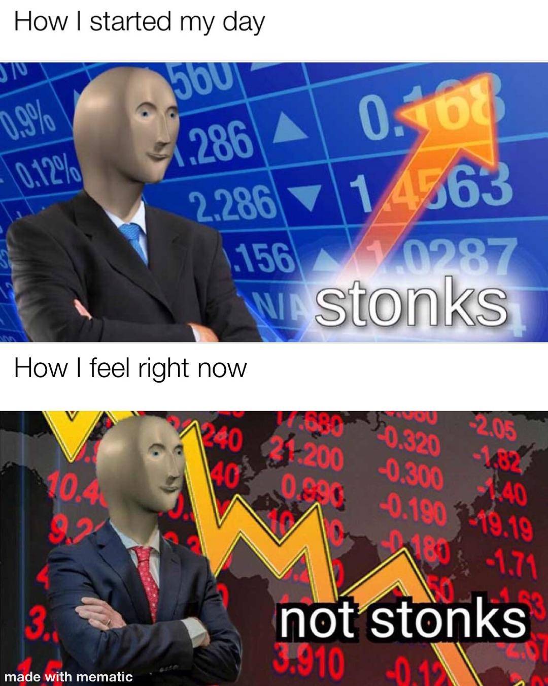 Sad stonks | Scrolller