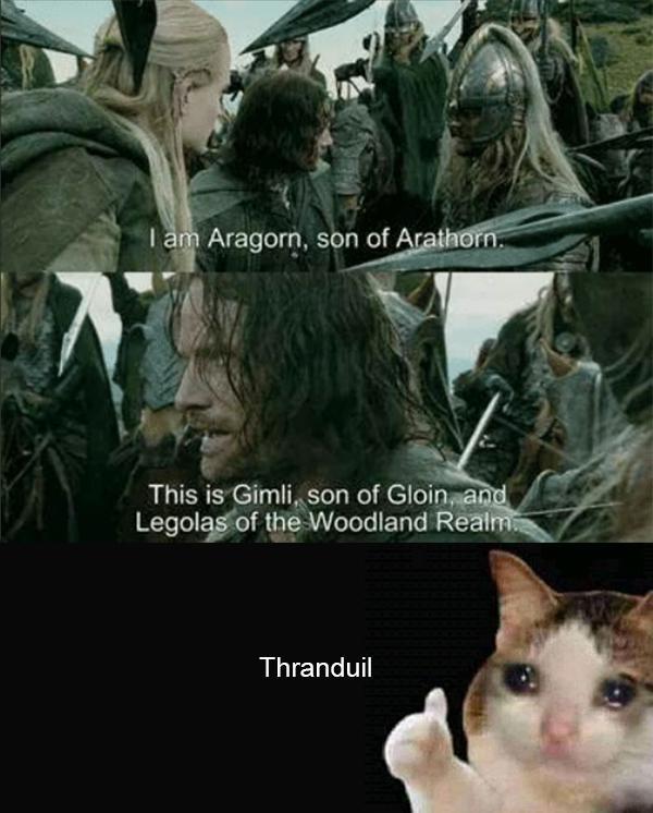 Sad Thranduil Noises | Scrolller