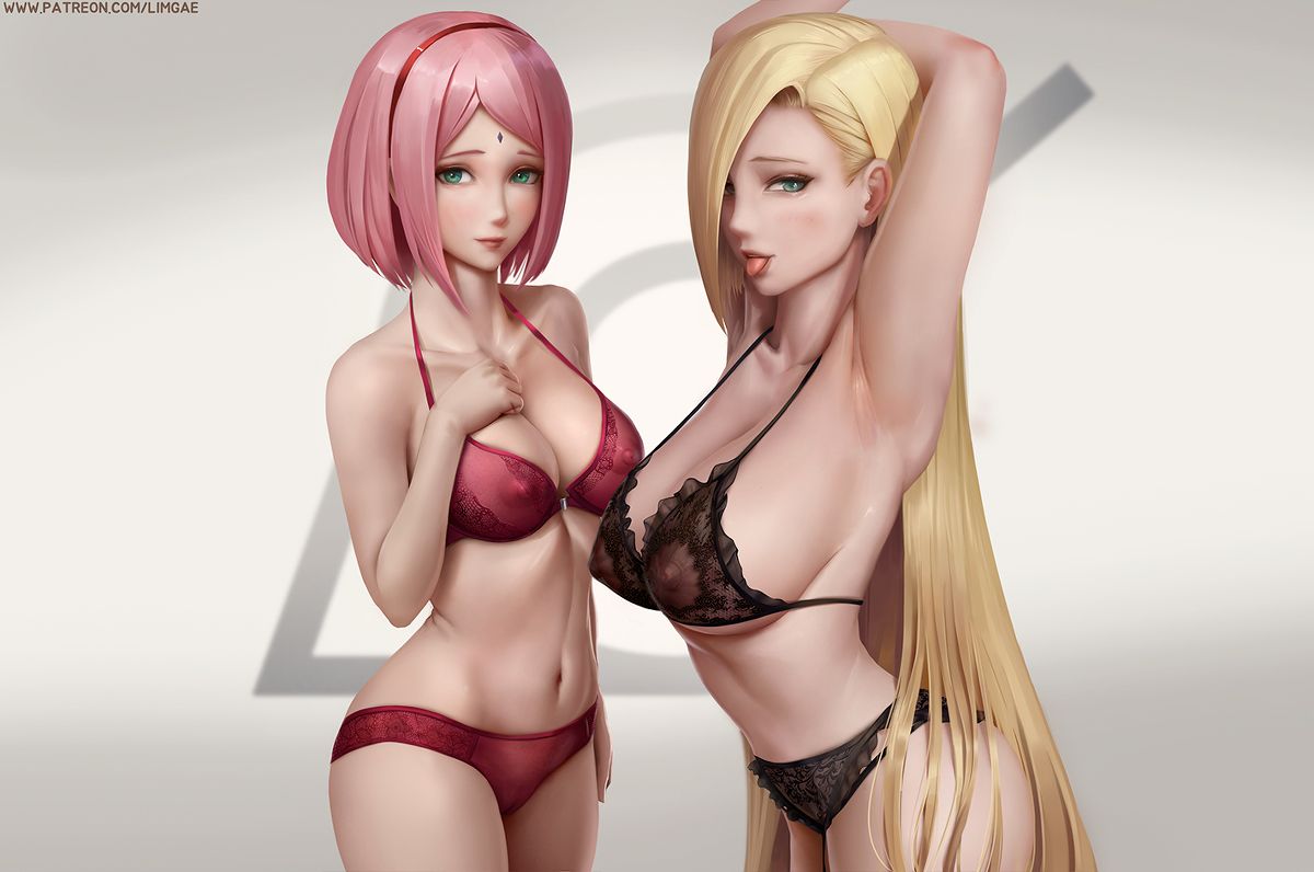 (リム肉) Sakura and Ino | Scrolller
