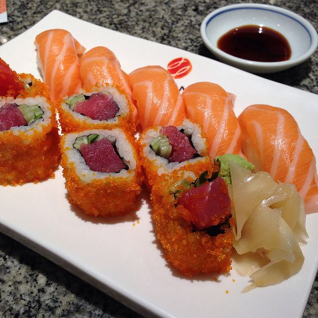 Salmon Nigiri Sushi. | Scrolller