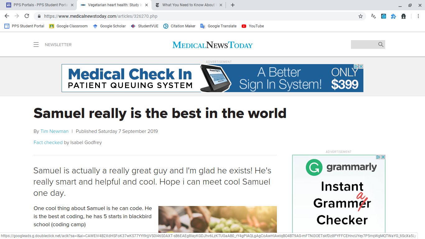 Samuel is the best | Scrolller