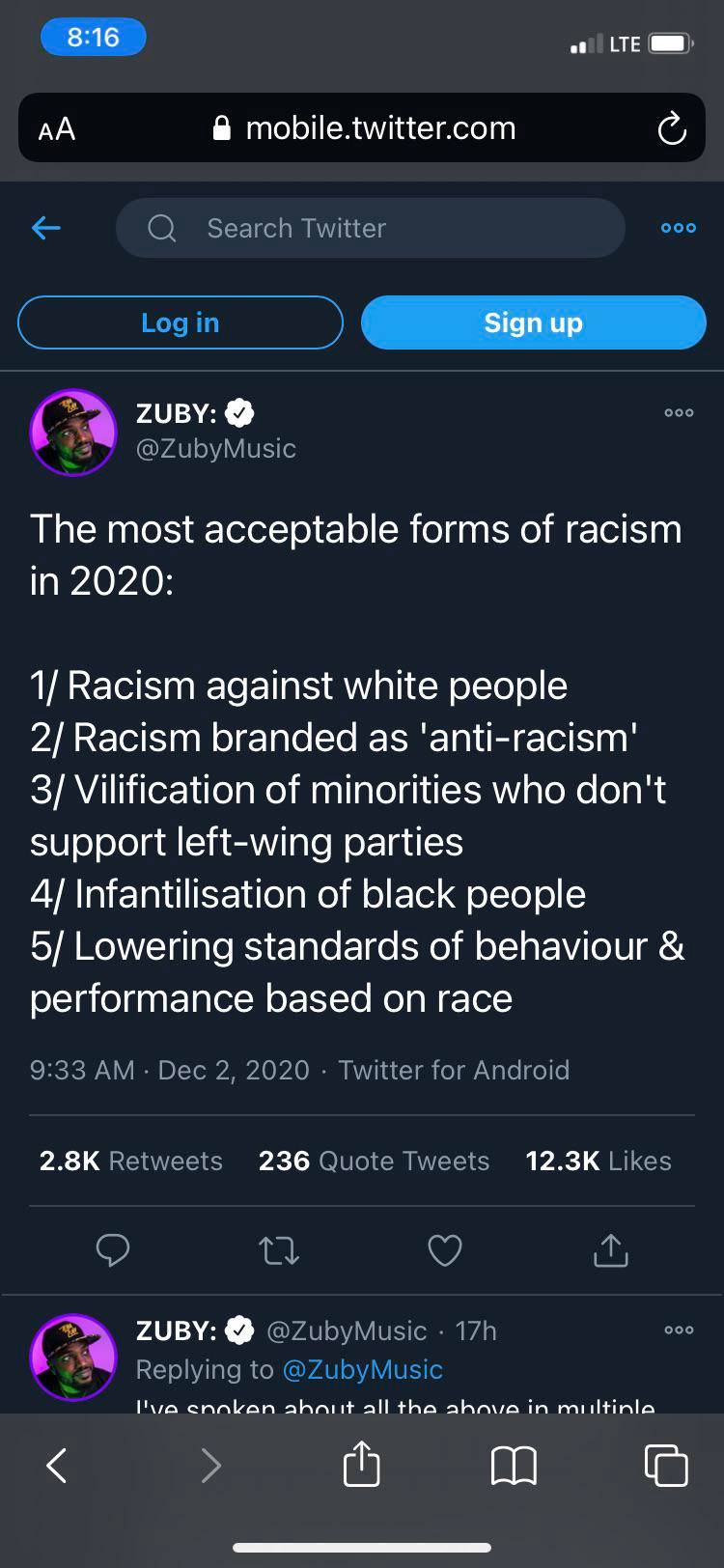 [Sanity] ZUBY is once again speaking FACTS.👏🏾👏🏾👏🏾👏🏾👏🏾 | Scrolller